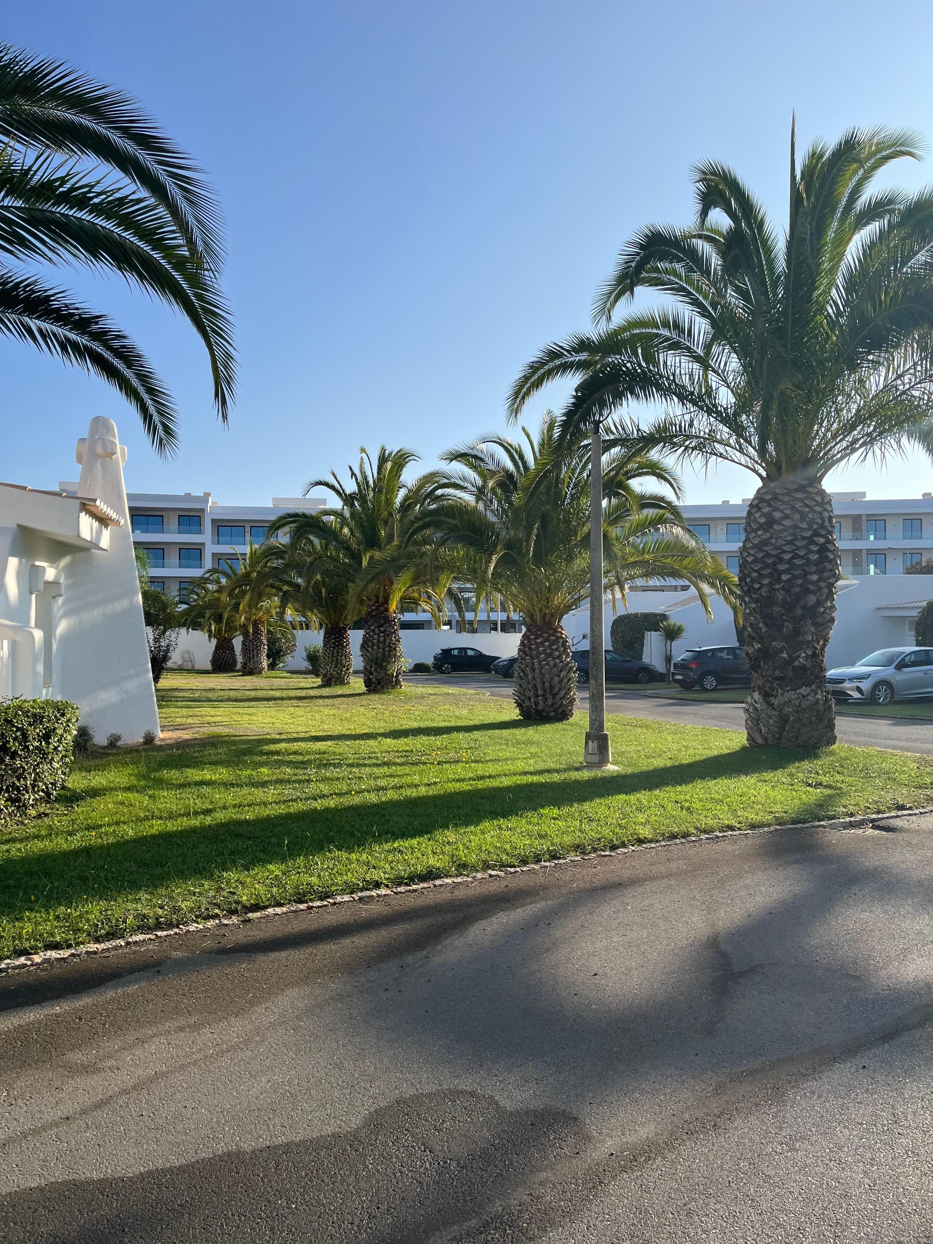 View of a block of villa units.