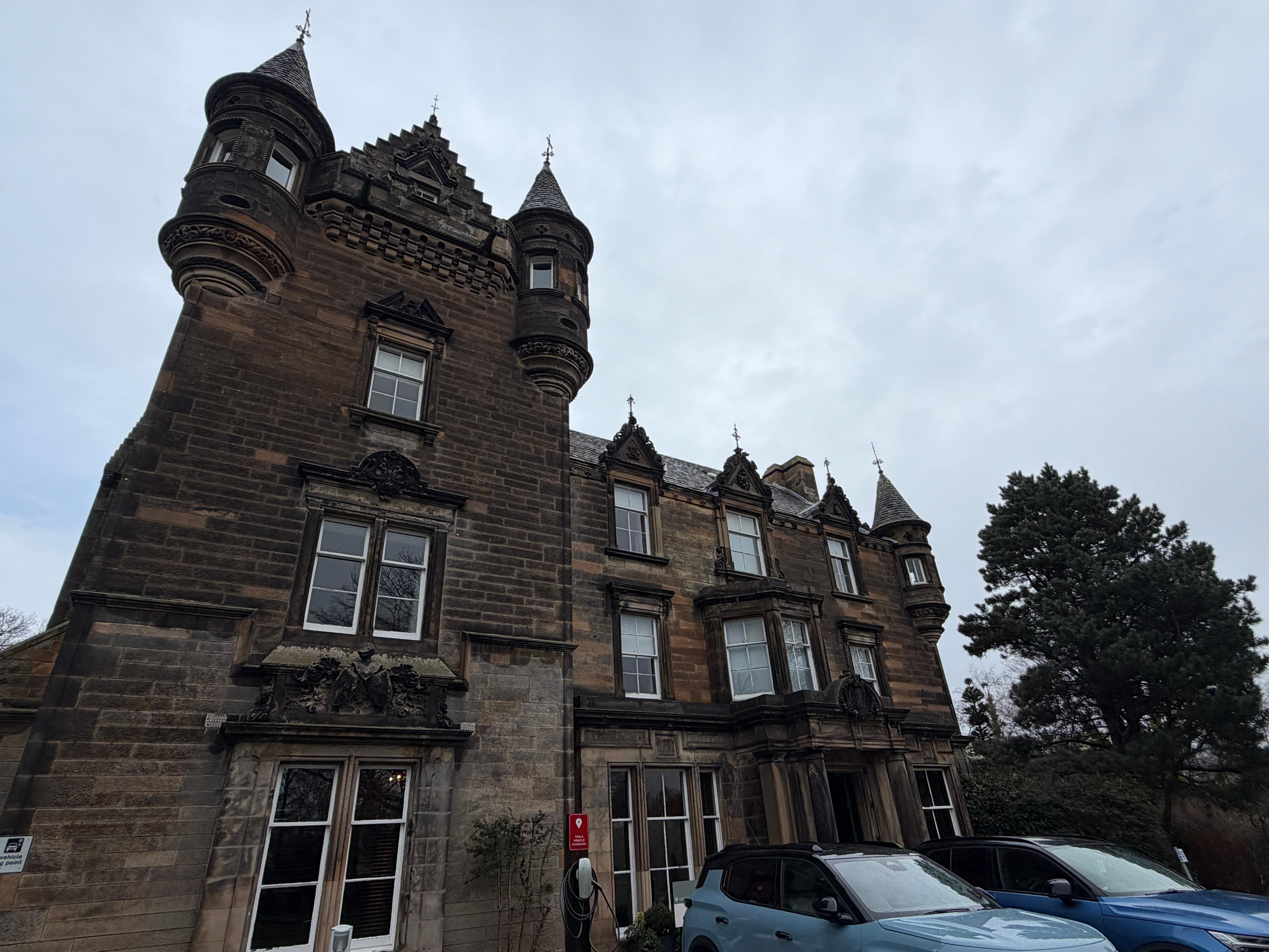 Outside of hotel free car parking on site