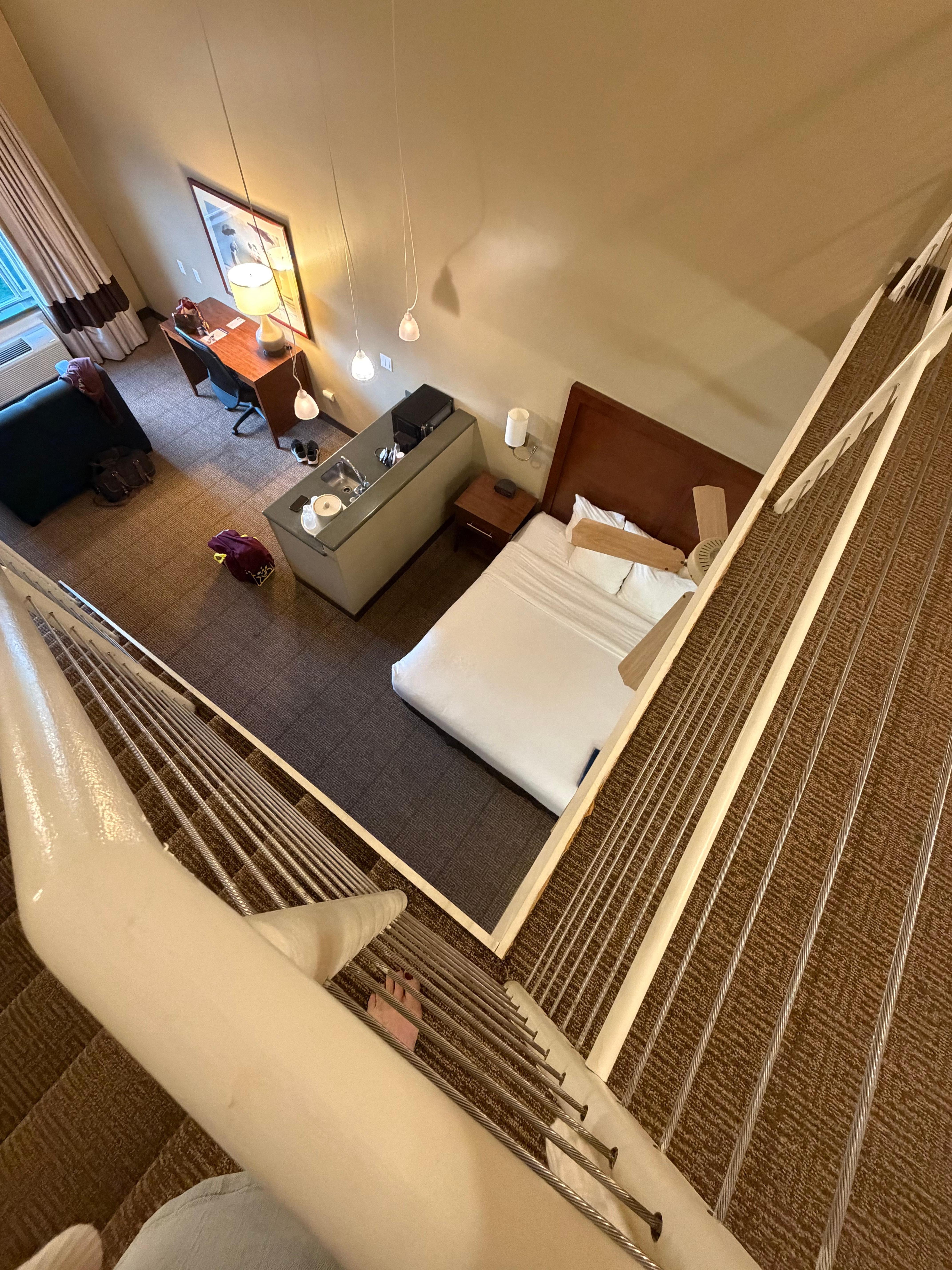 Overlooking balcony from jacuzzi area