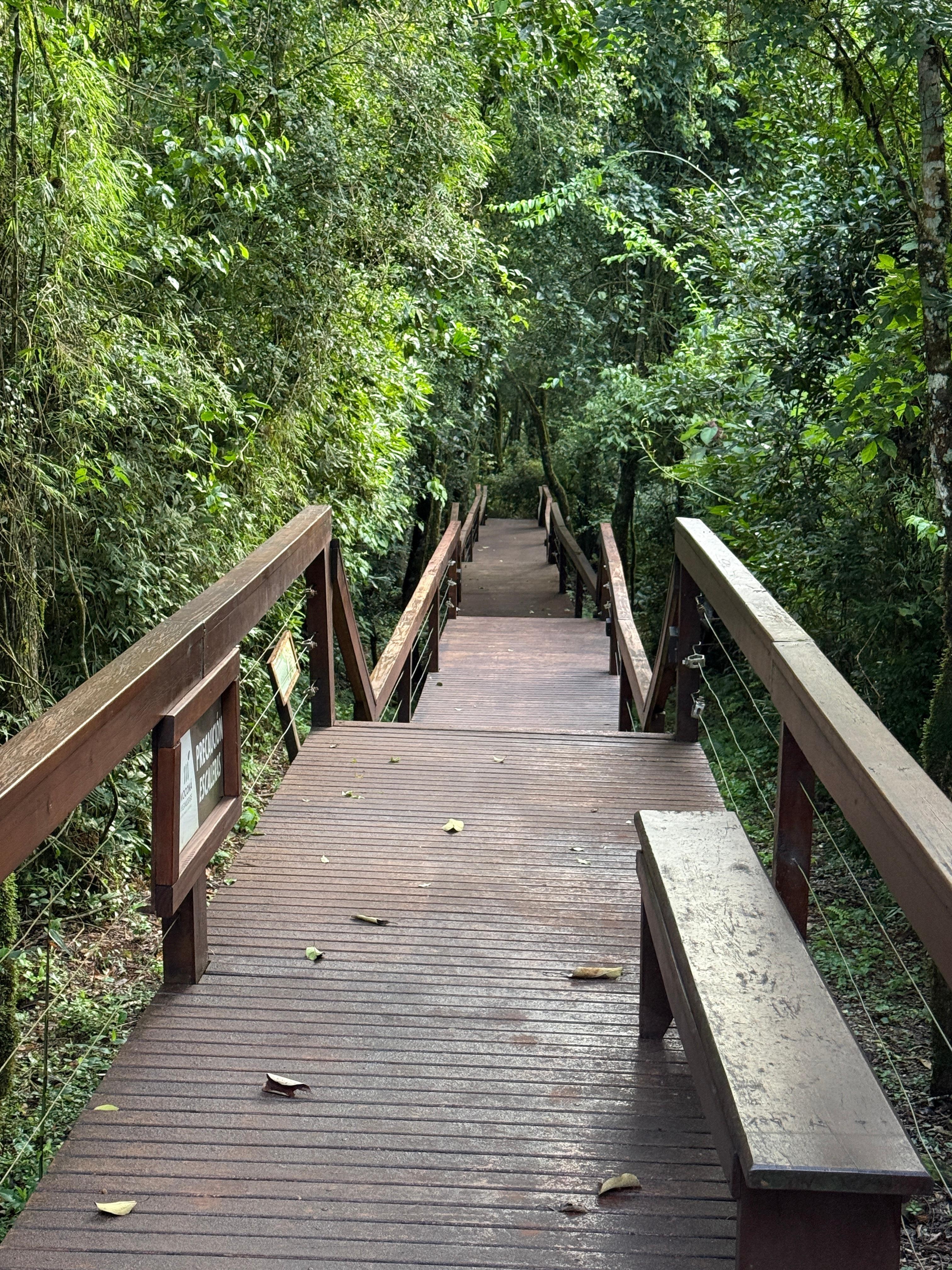 Caminho para as cabanas