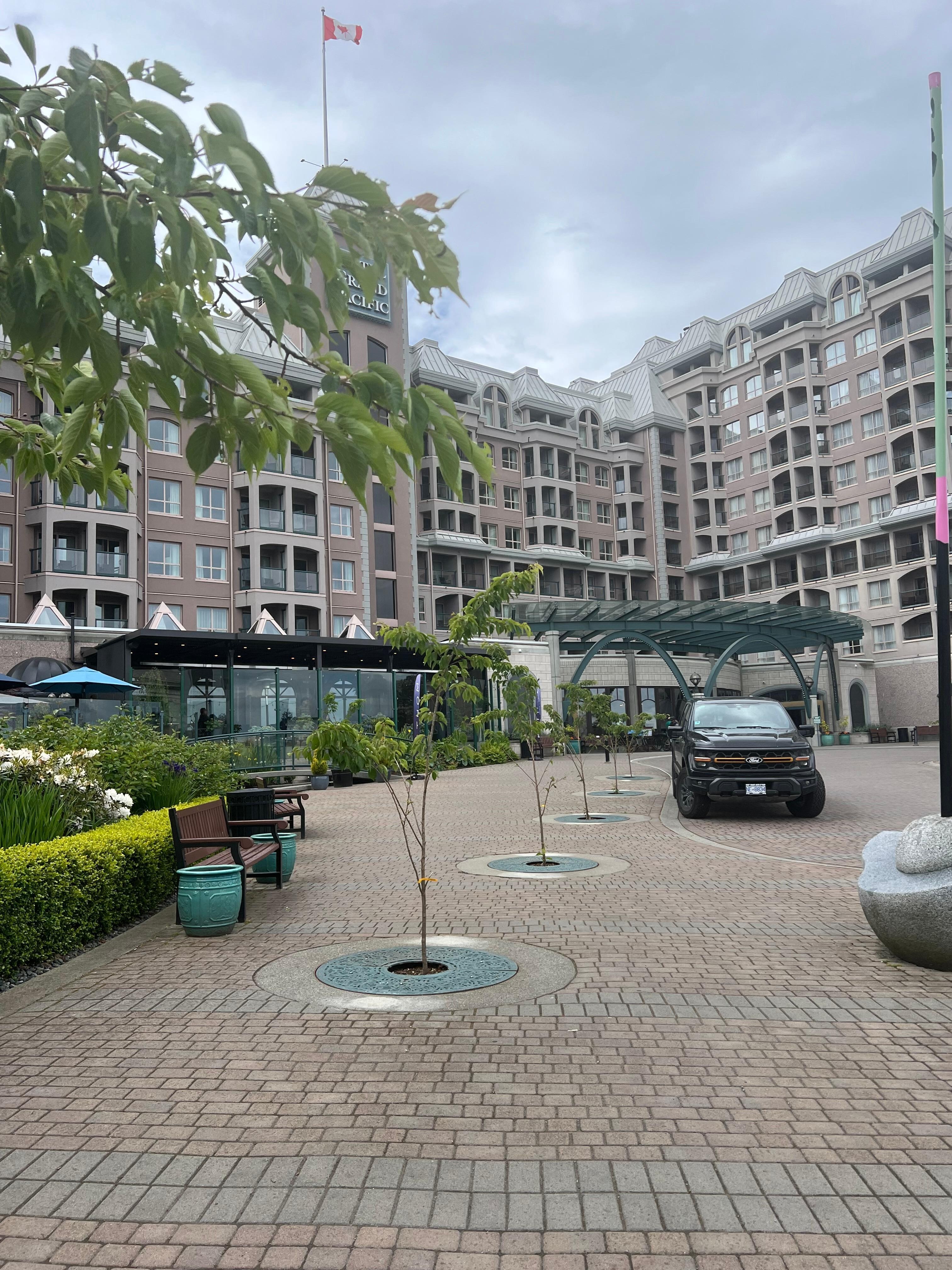 Front of hotel