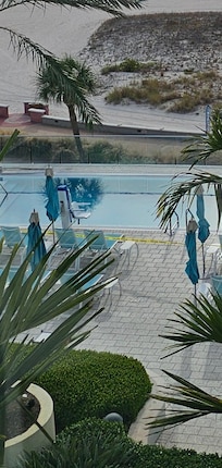 Pool not accessible.