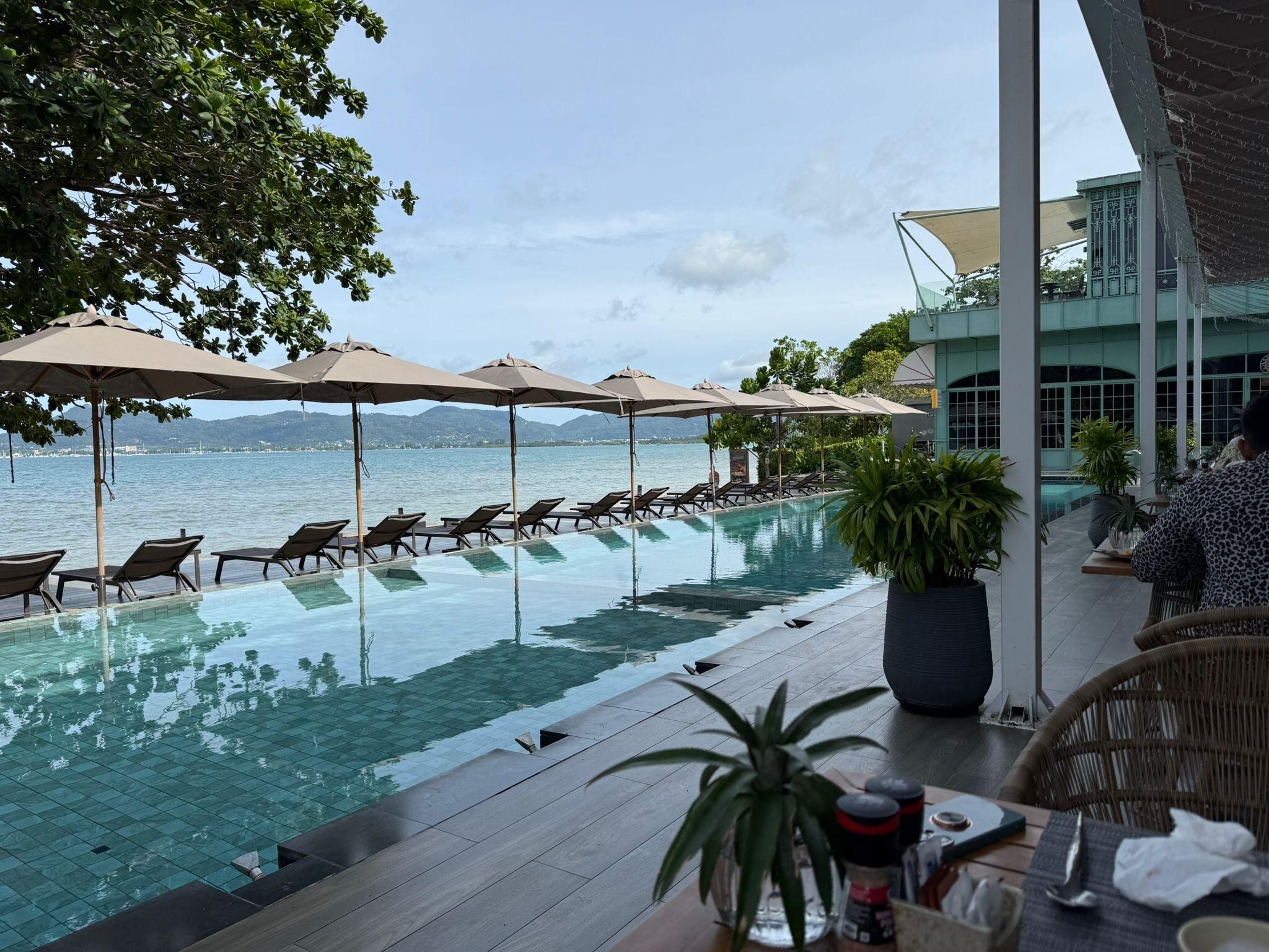 Daily breakfast, with this view was a great way to start the day!