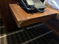 Bedroom furniture worn and tatty