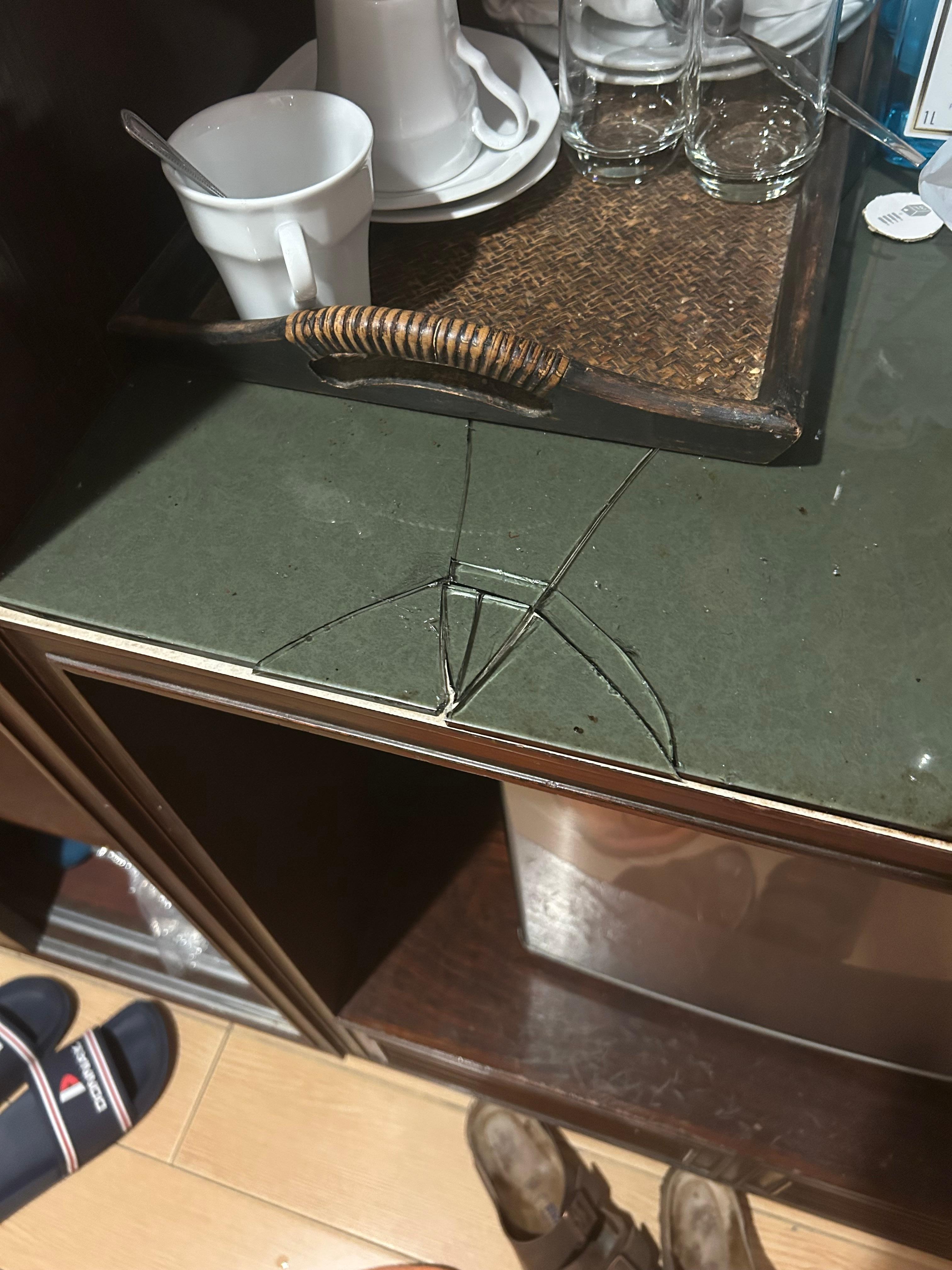 Knust glassplate😞