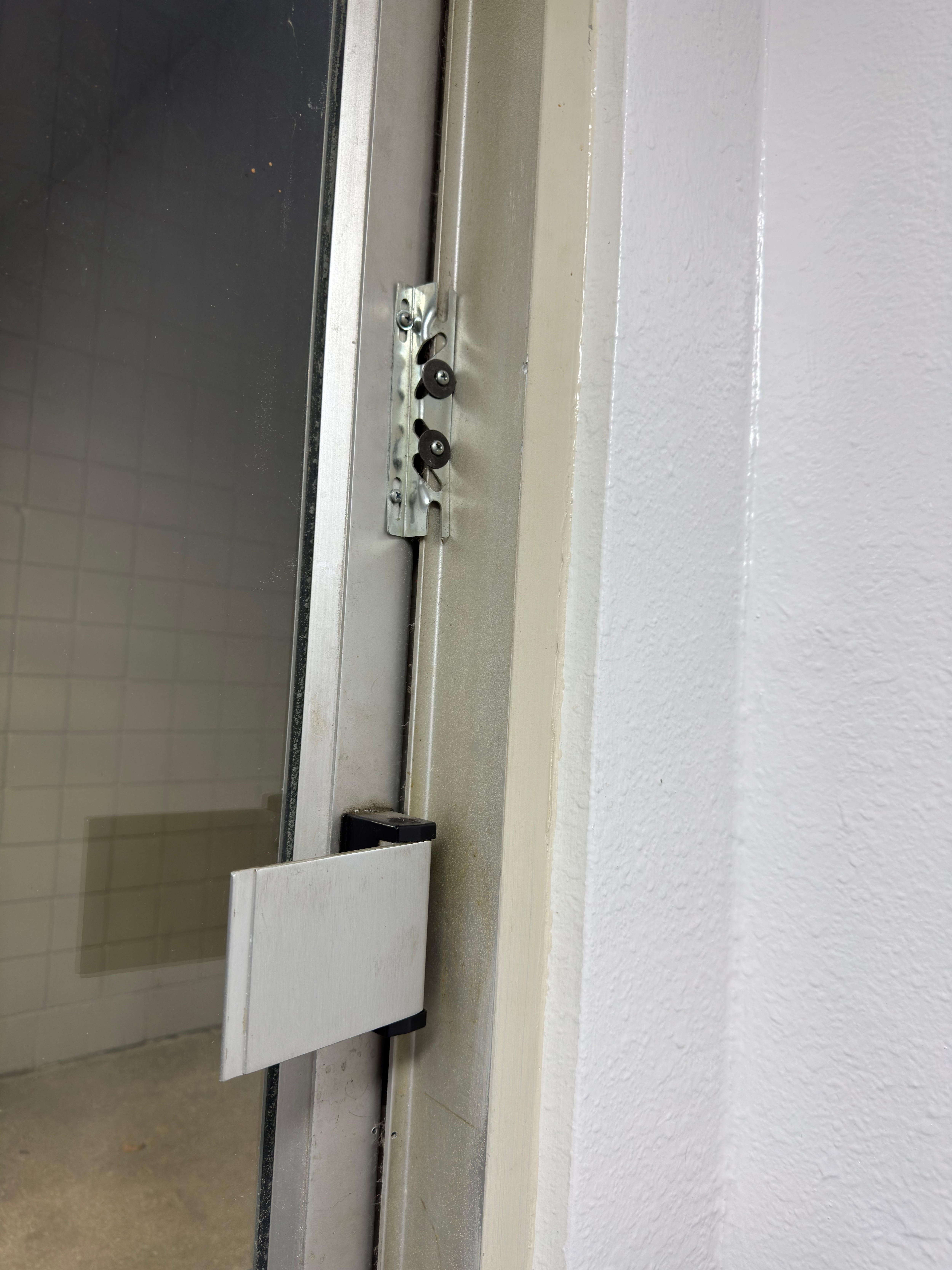 Exit door is bolted shut