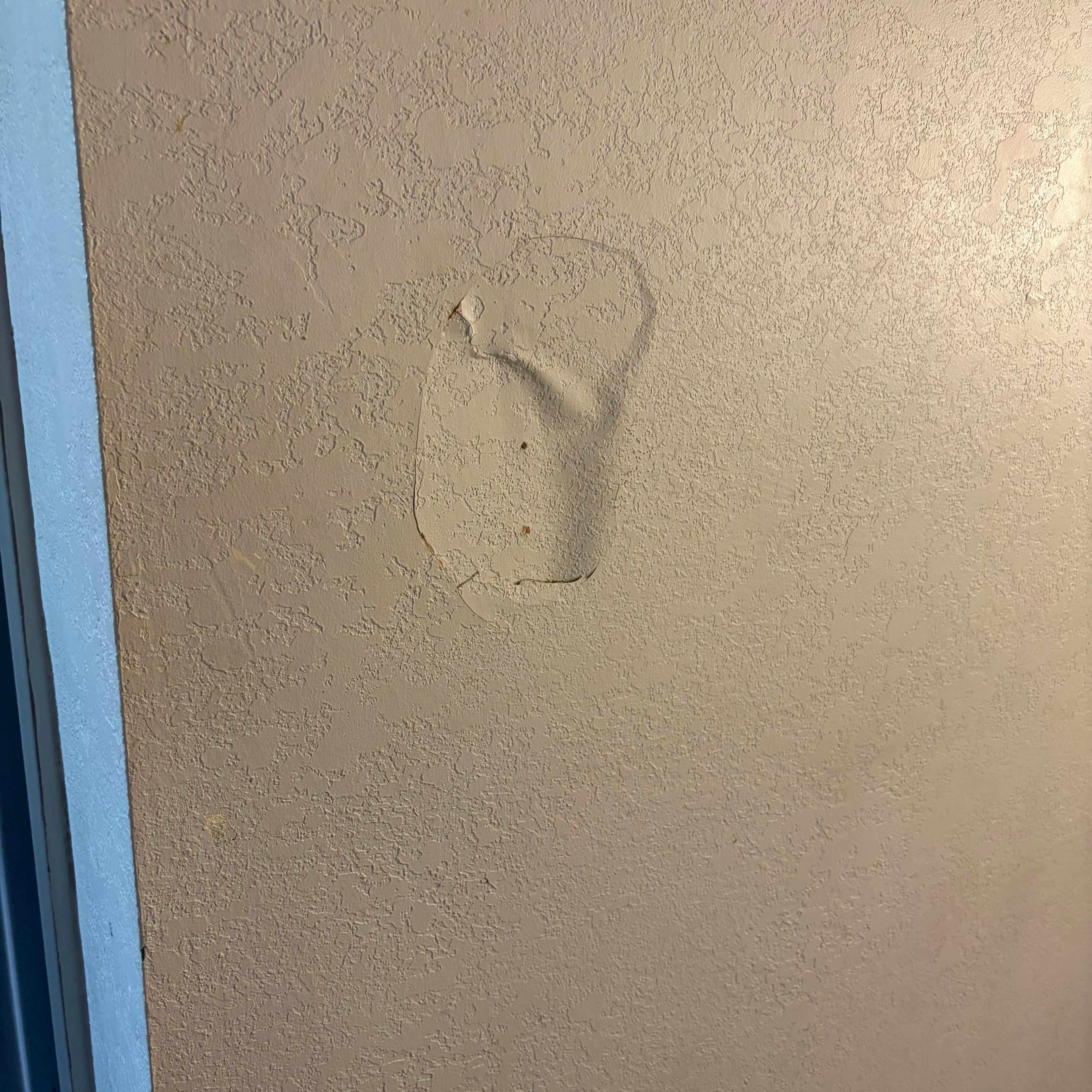 The walls had a lot of damage