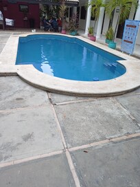 Tranquilidad tanto en el jardín, como en la piscina la cual es muy agradable.