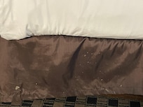 Closer up of the questionable stains