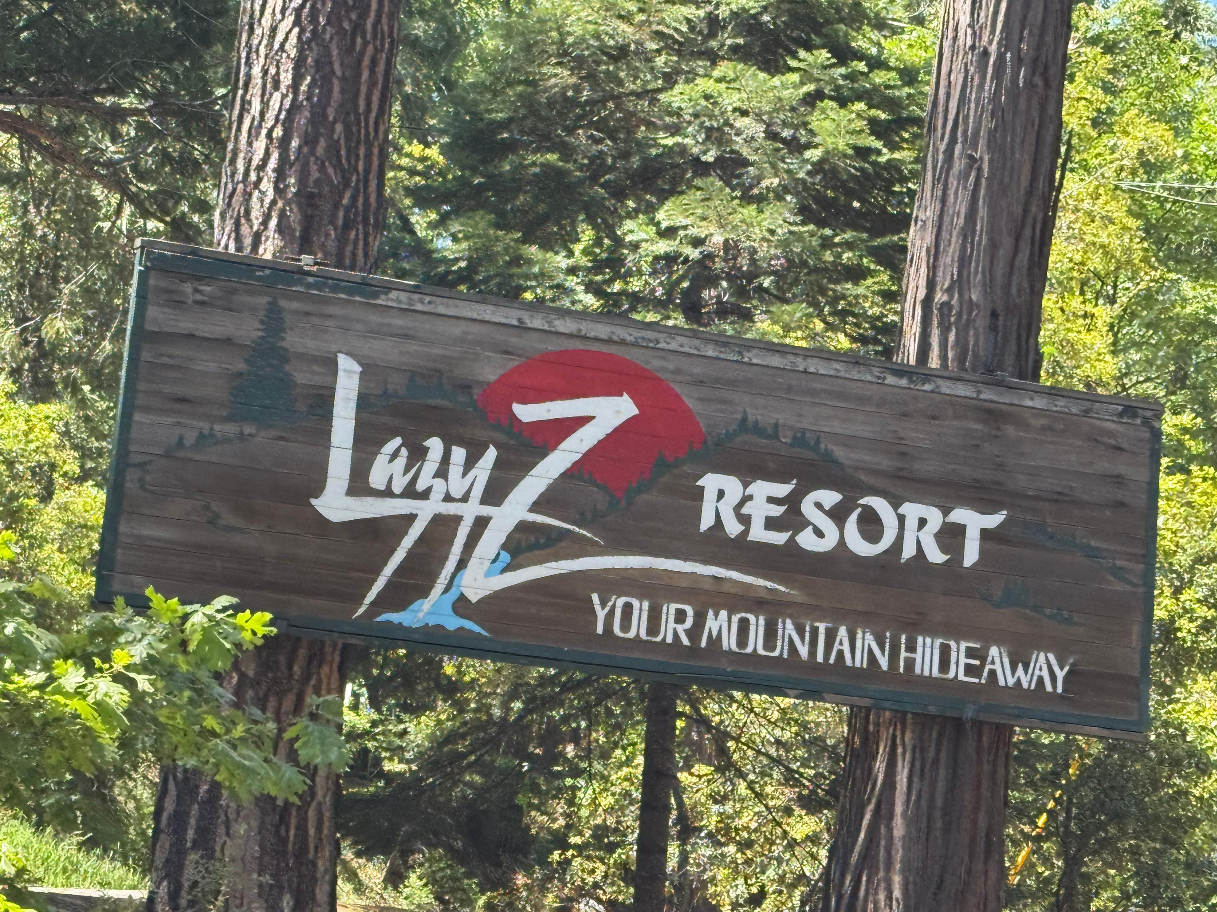 Resort sign from road