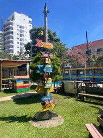 Área externa da pousada