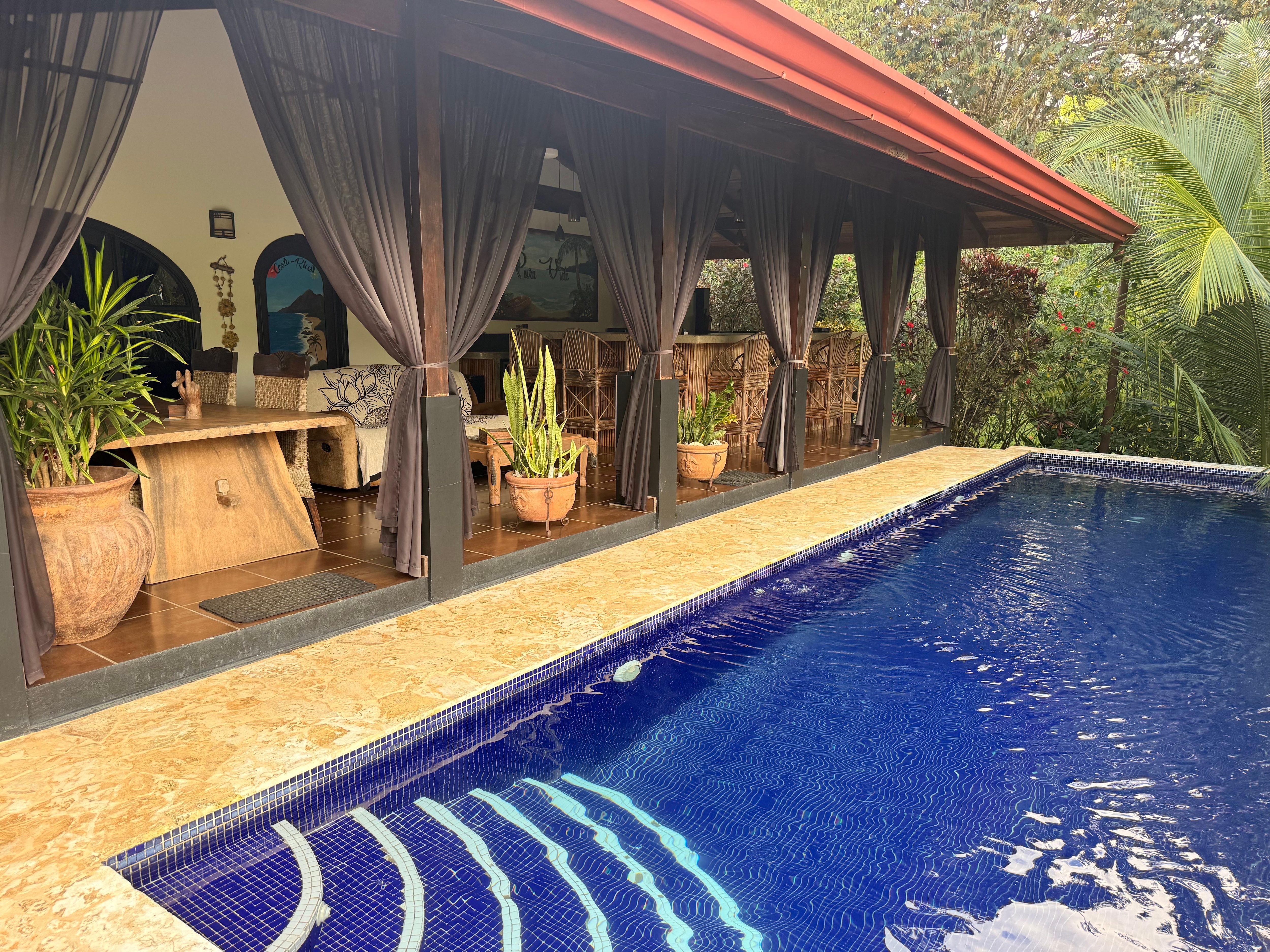 Private pool is wonderful. 