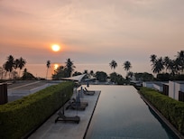 Sunrise over the resort