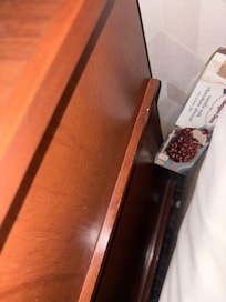 Trash next to the room with double beds instead of the king bed we requested with a view