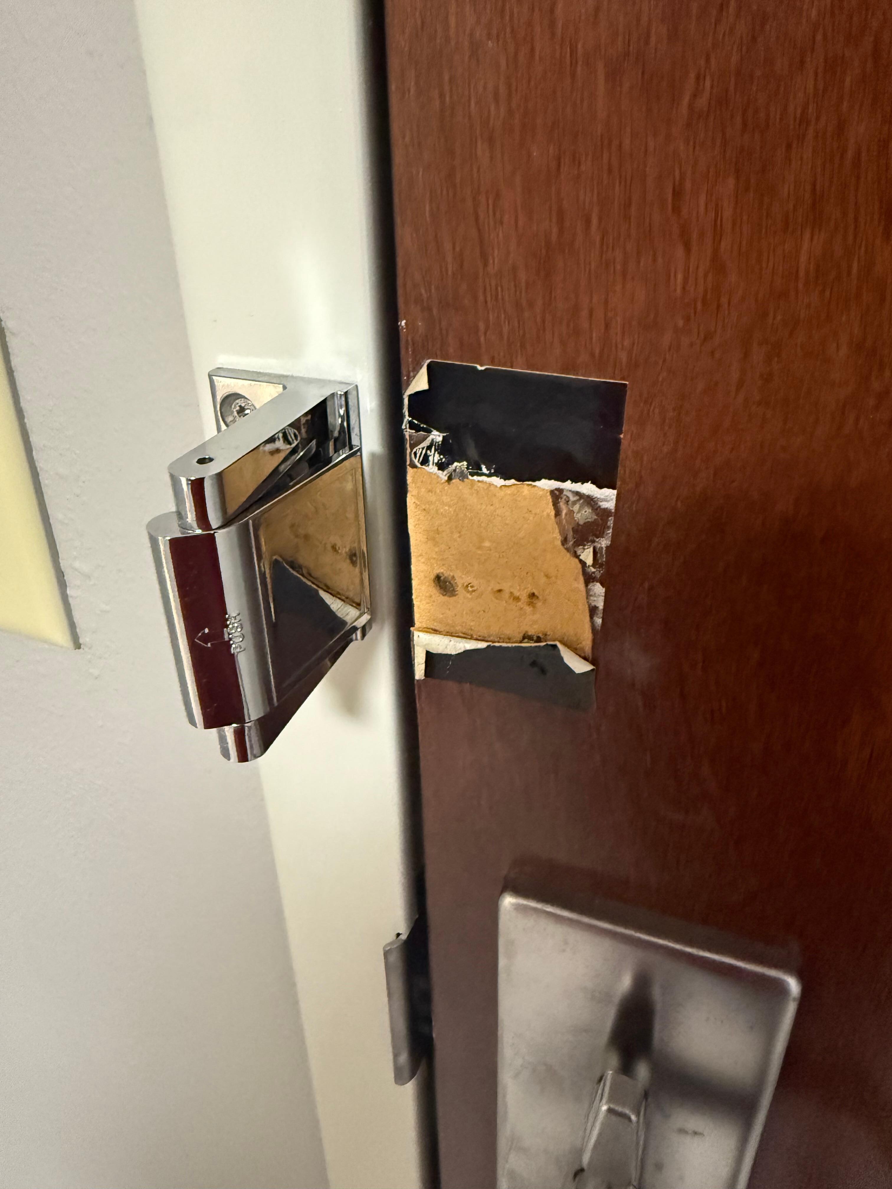 Ripped up door