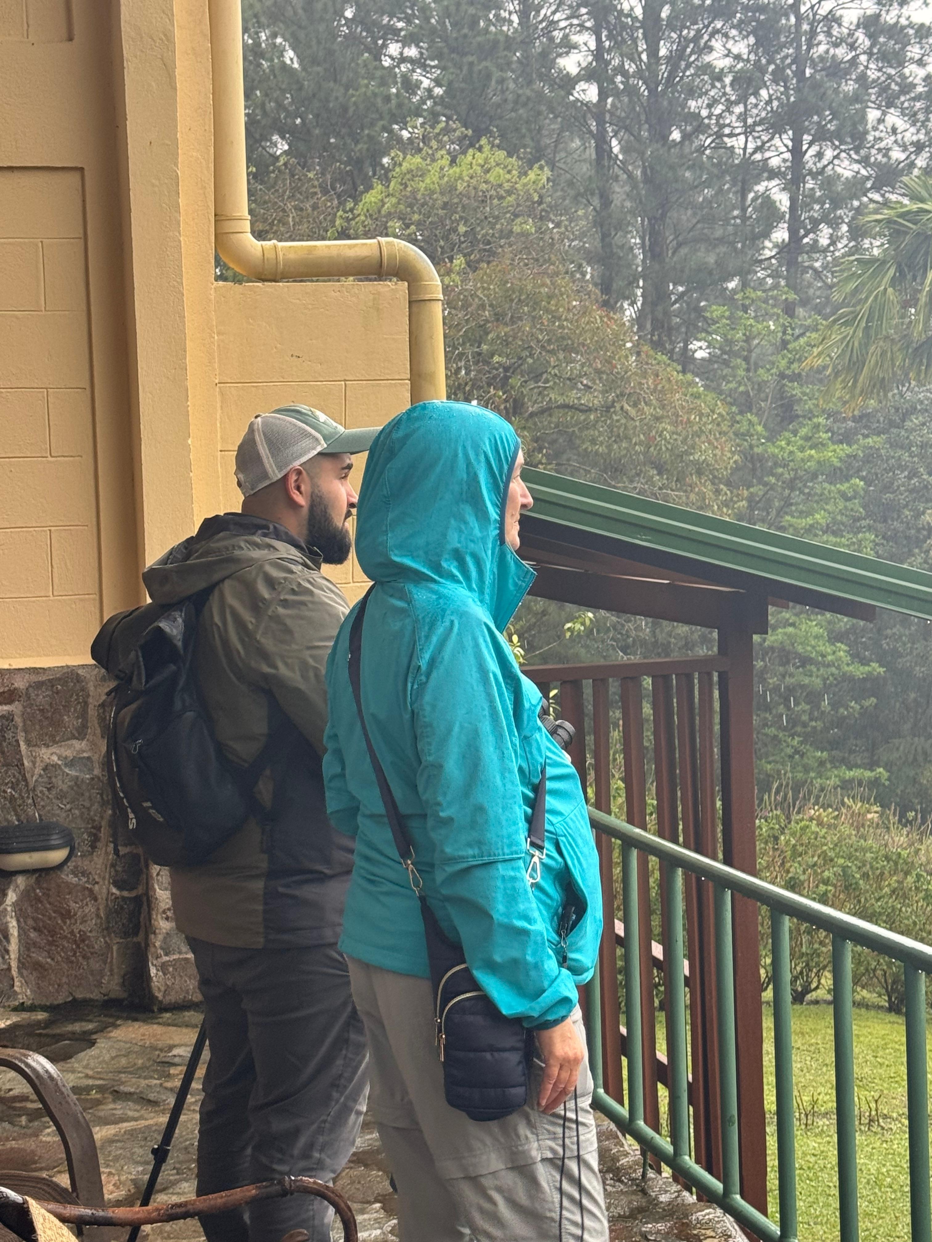 My private guide Luis showing me different birds