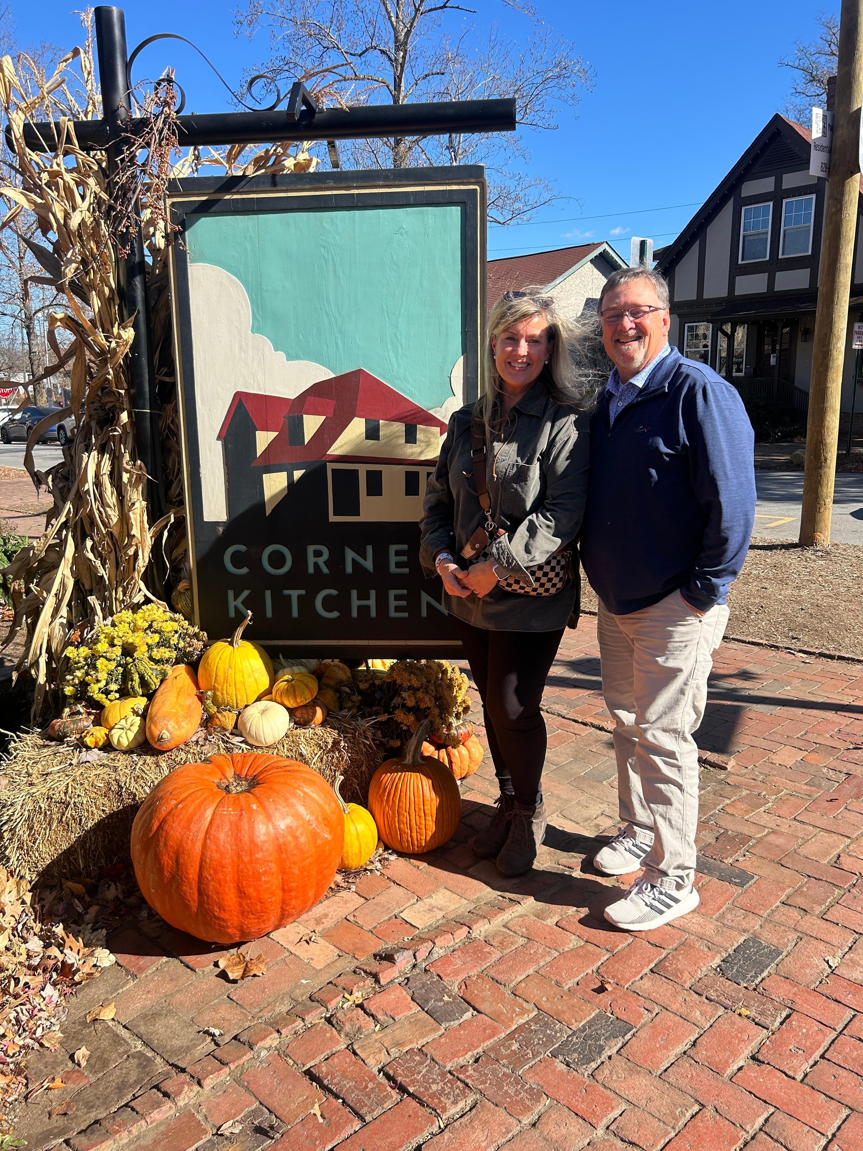 Our favorite place to eat in Asheville that got reopened after the hurricane loved it corner Kitchen and don’t more village