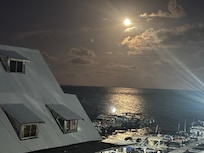 Vista da lua da sacada