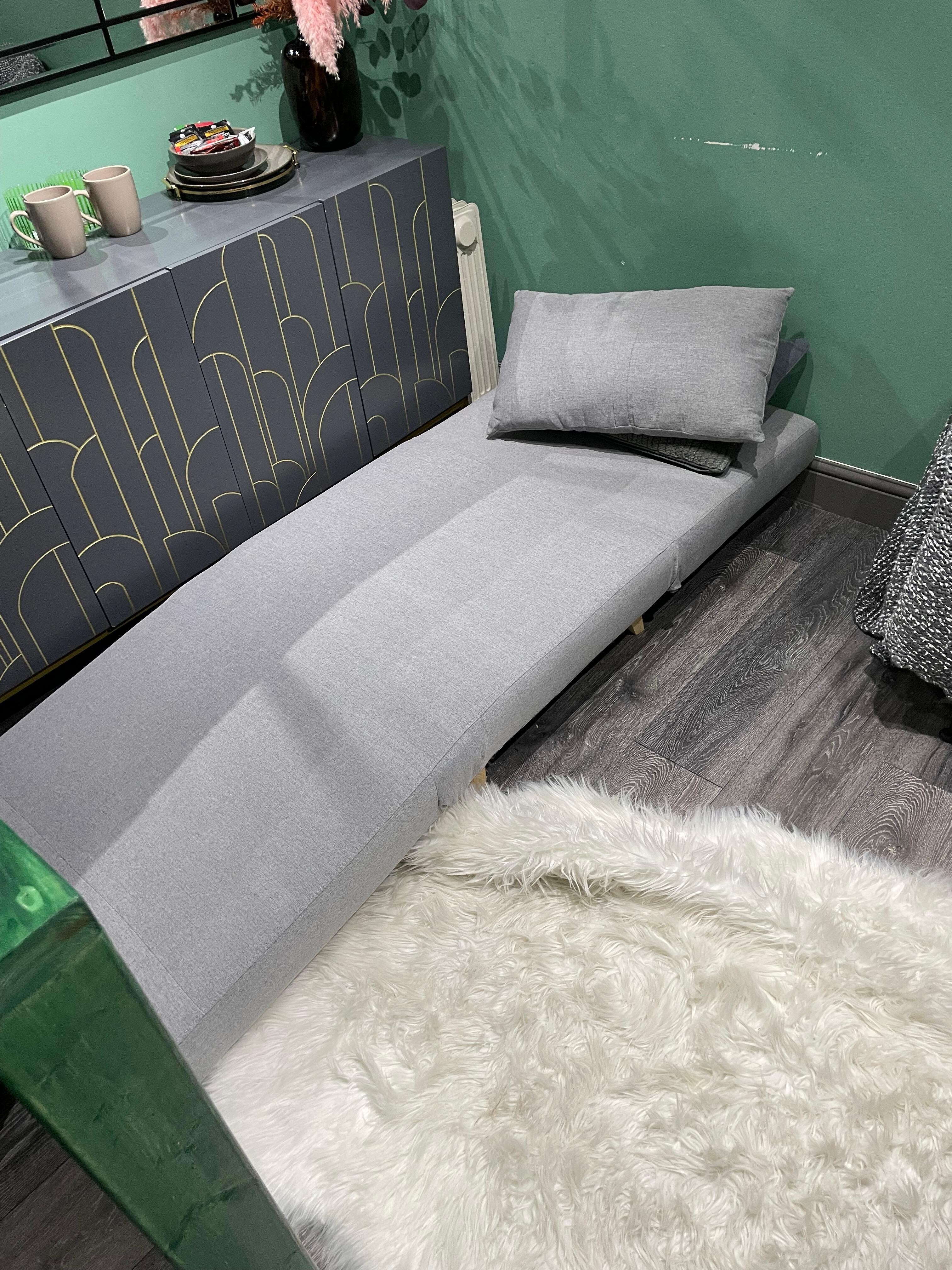 Tiny sofa for my son to sleep on, he didn’t even fit and he’s only 10