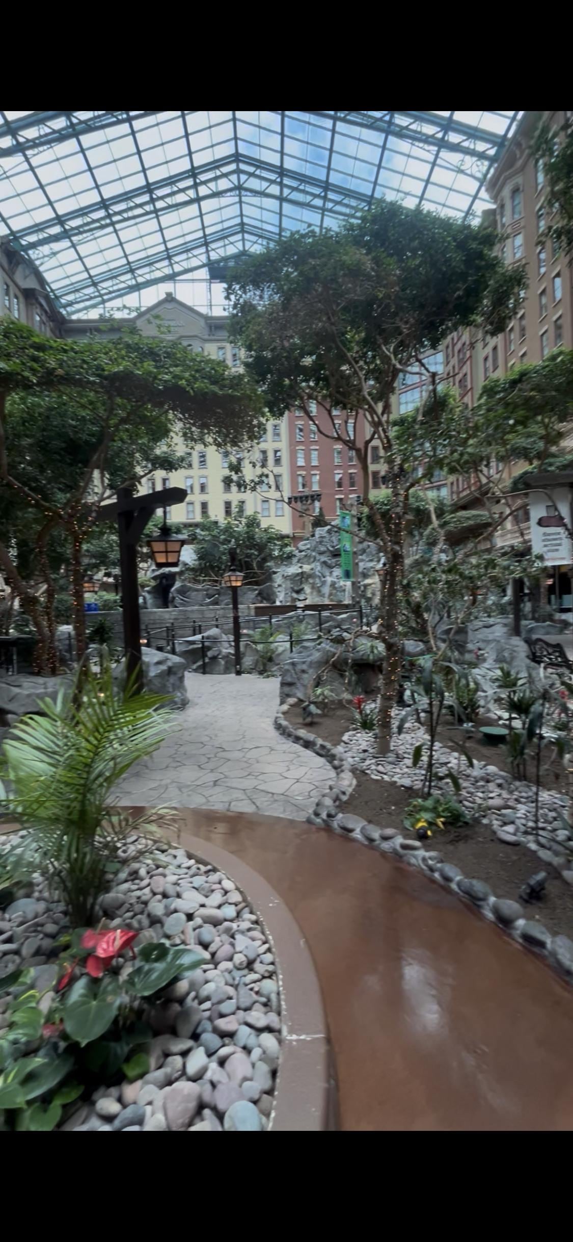 Inside hotel 