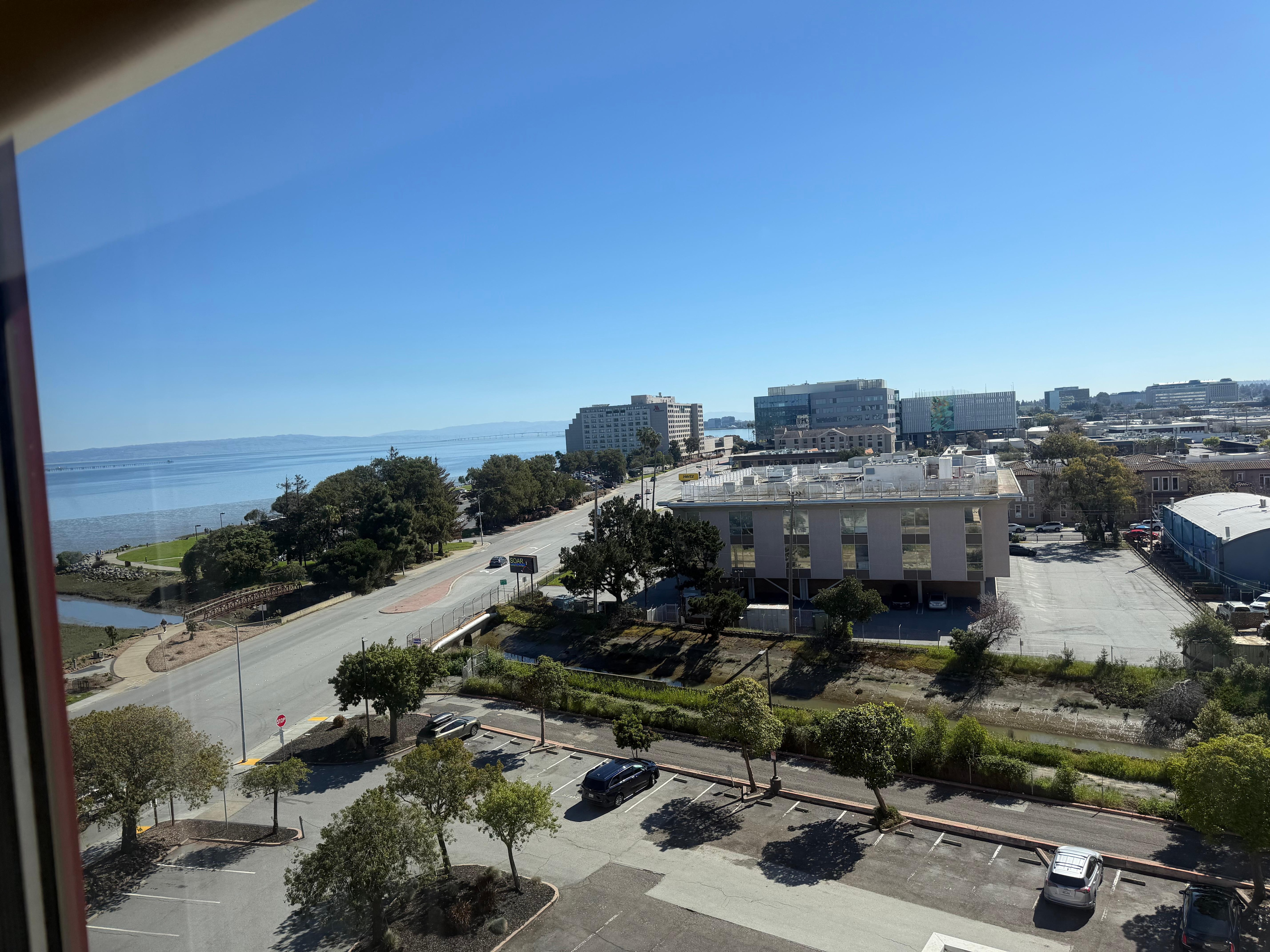 View from 7th floor backside of hotel.