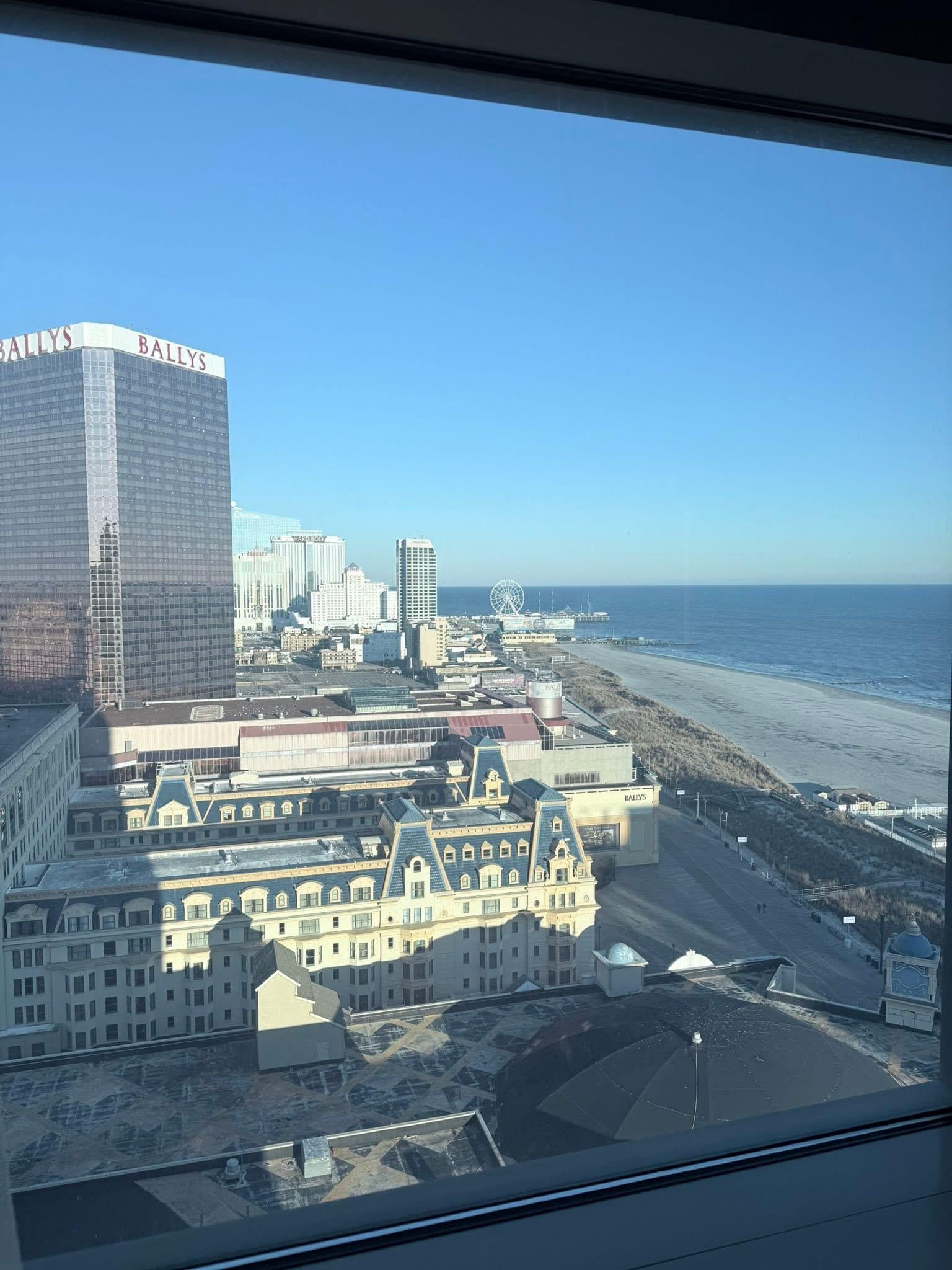 Ocean boardwalk view
