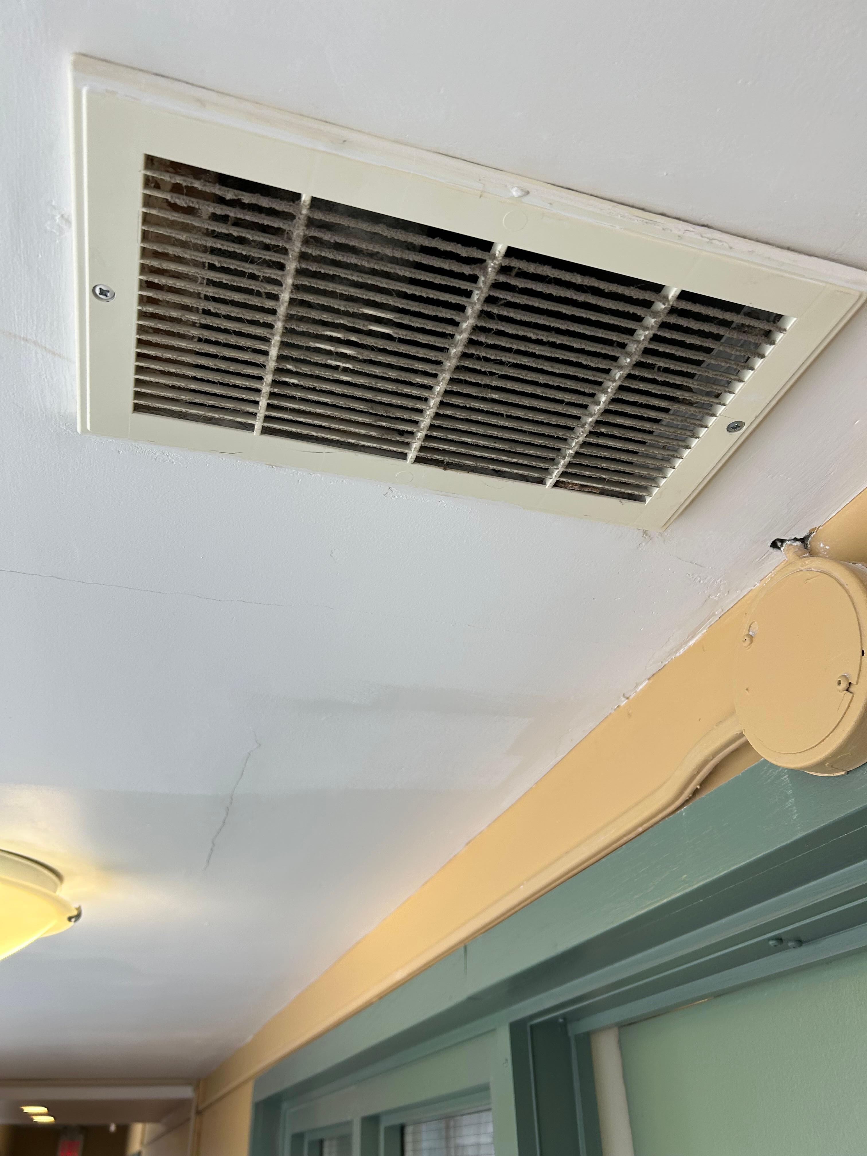 No excuses for these filthy vents all over. 