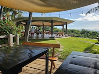 Beautiful gazebo overlooking the ocean