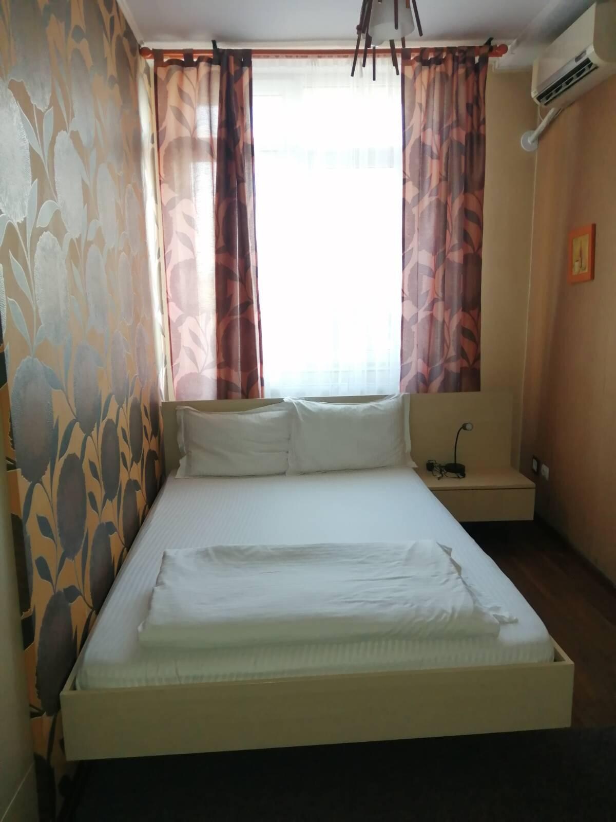 Comfortable bed and cosy room