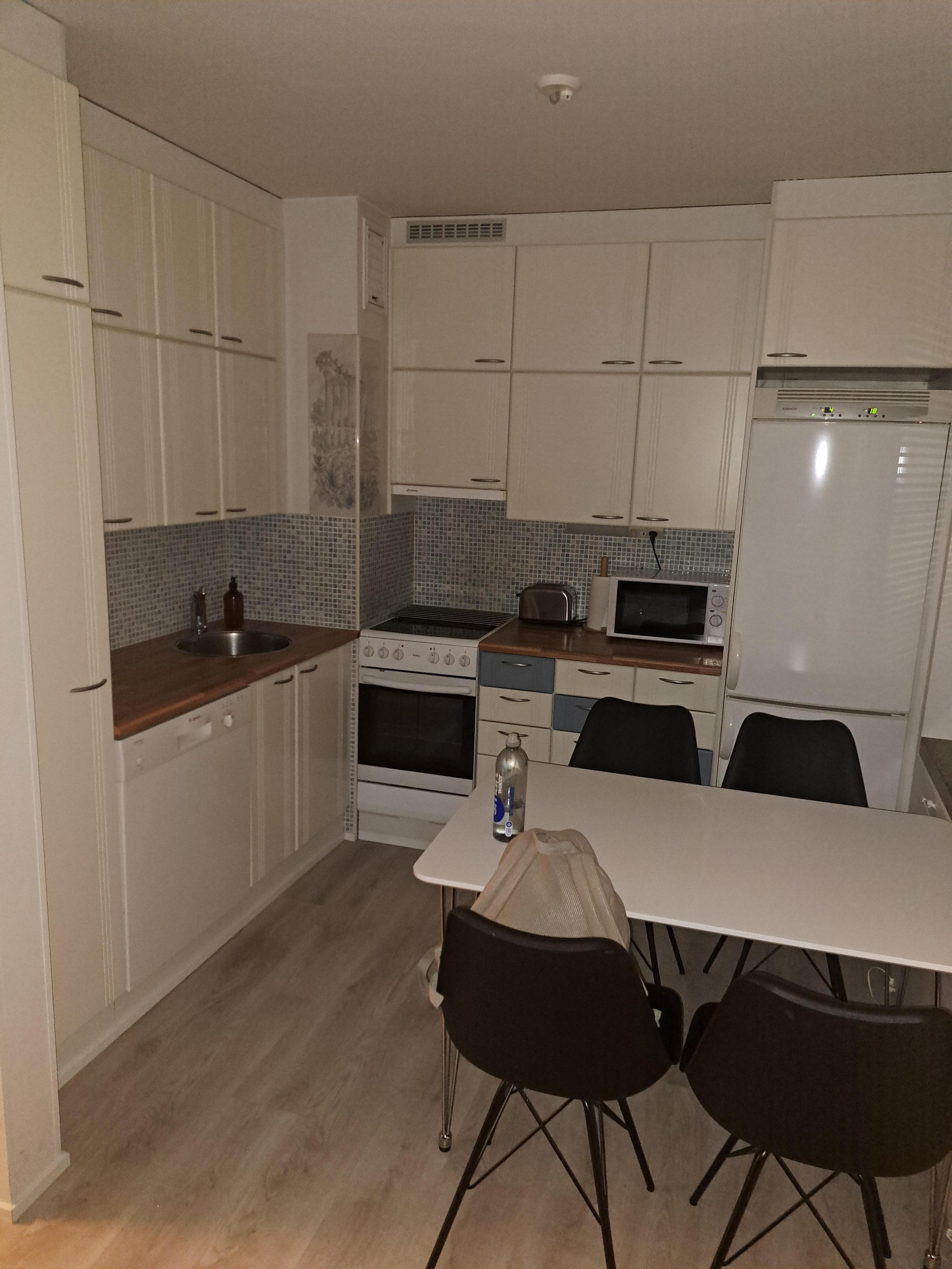 the kitchen (sorry my bag's in it)