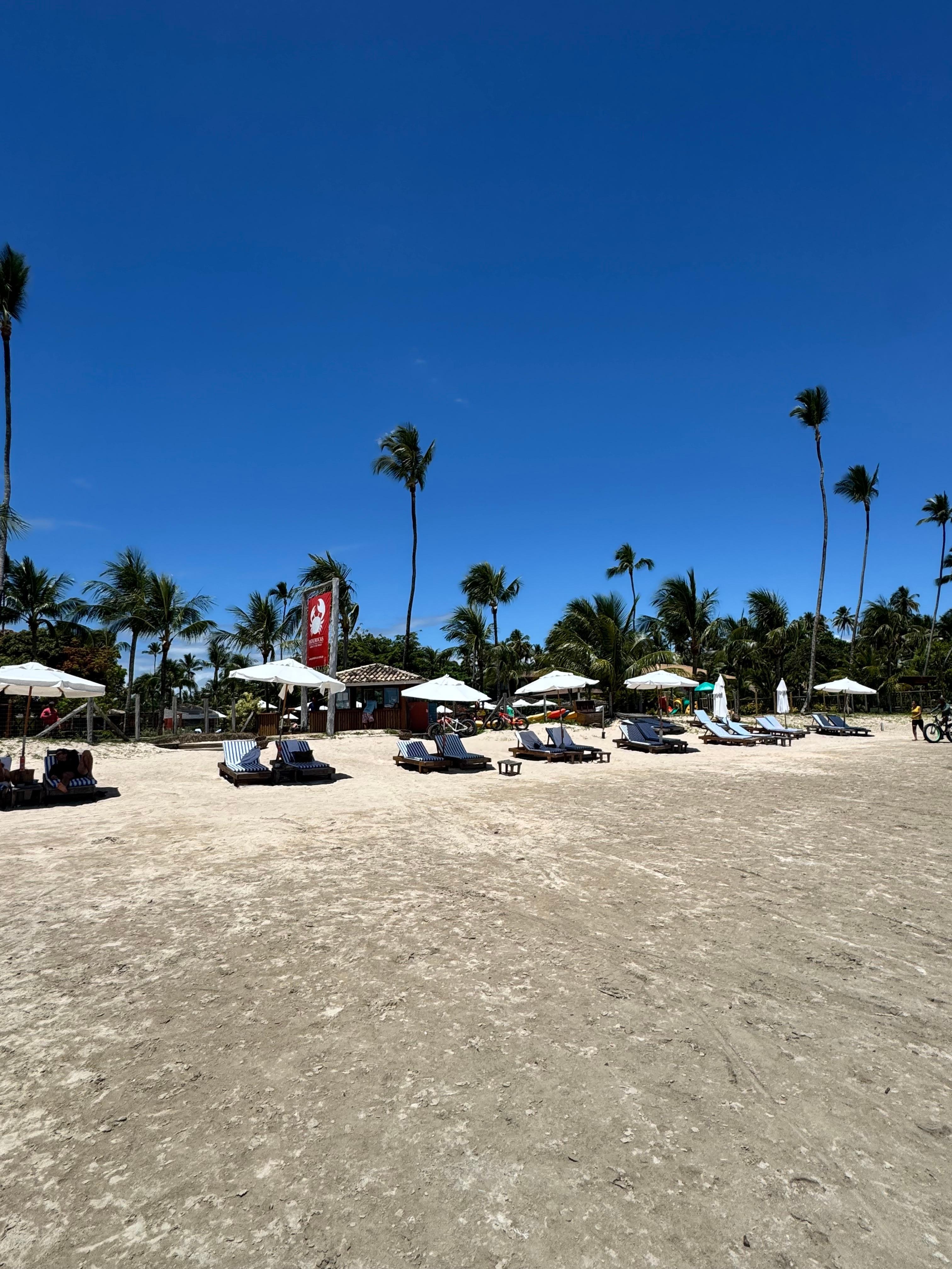 Espreguiçadeiras hotel na praia