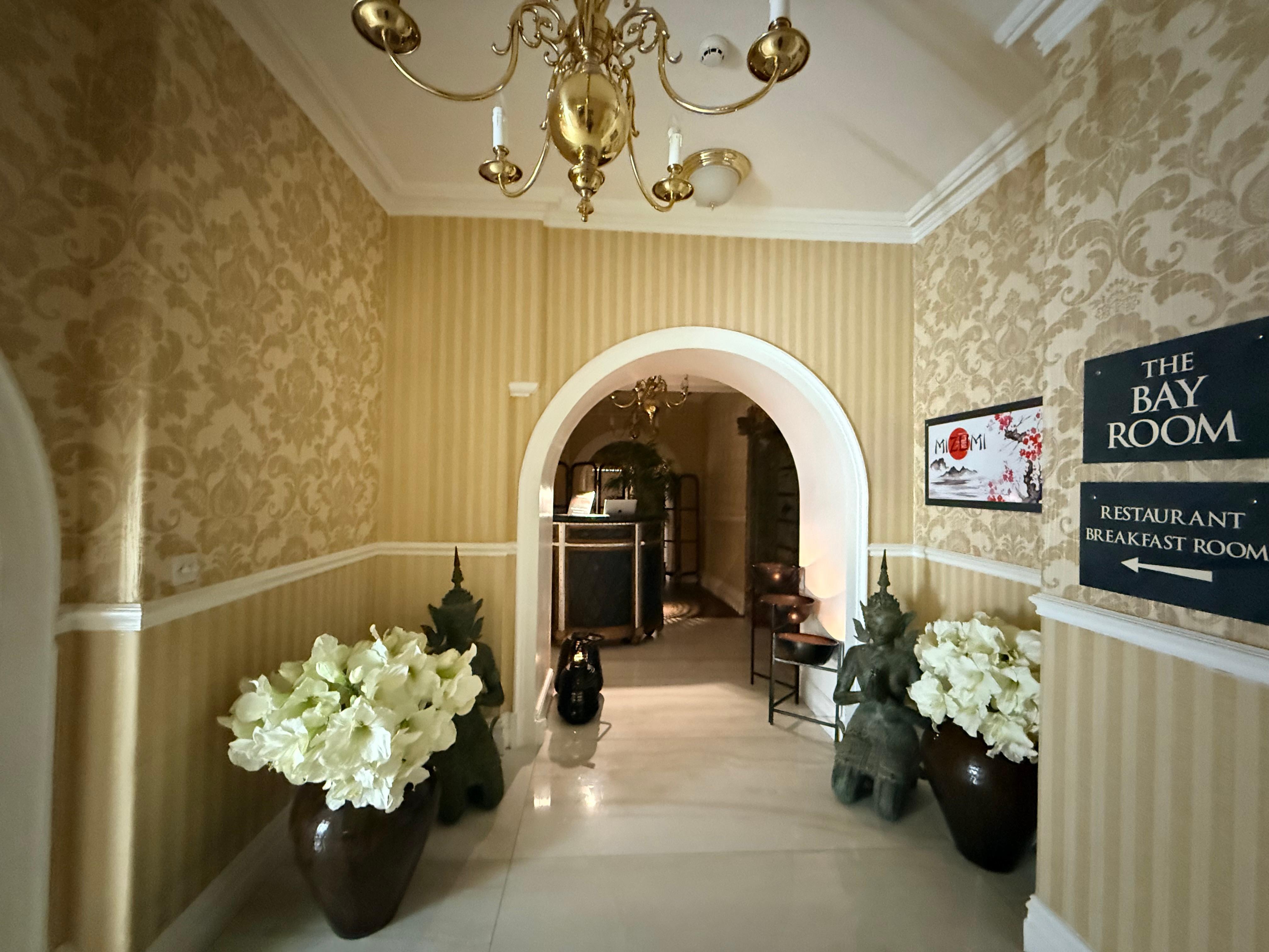 Entry area to Mizumi Asian restaurant. 