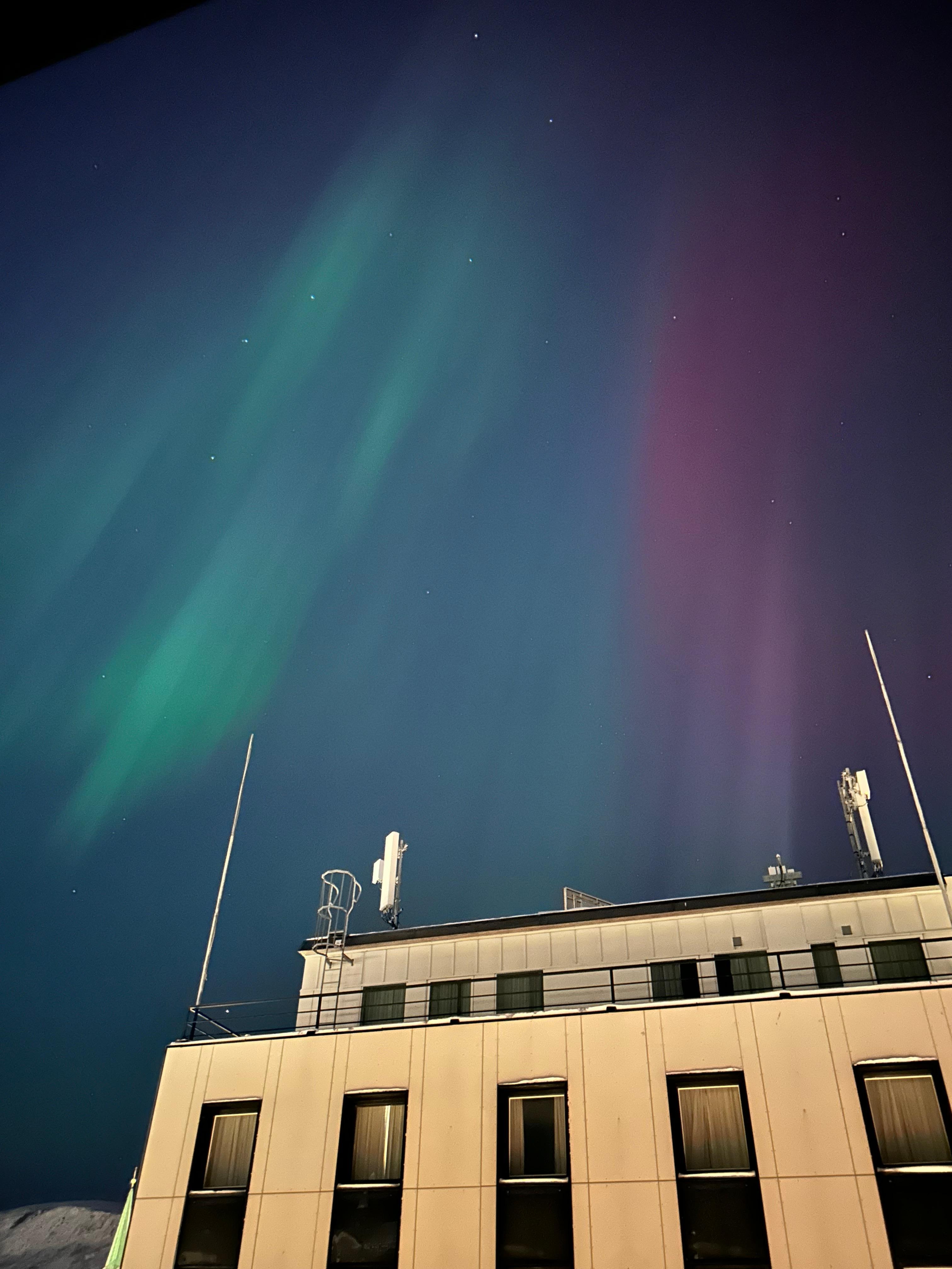 View out of hotel Thon hotel window, we were very lucky 