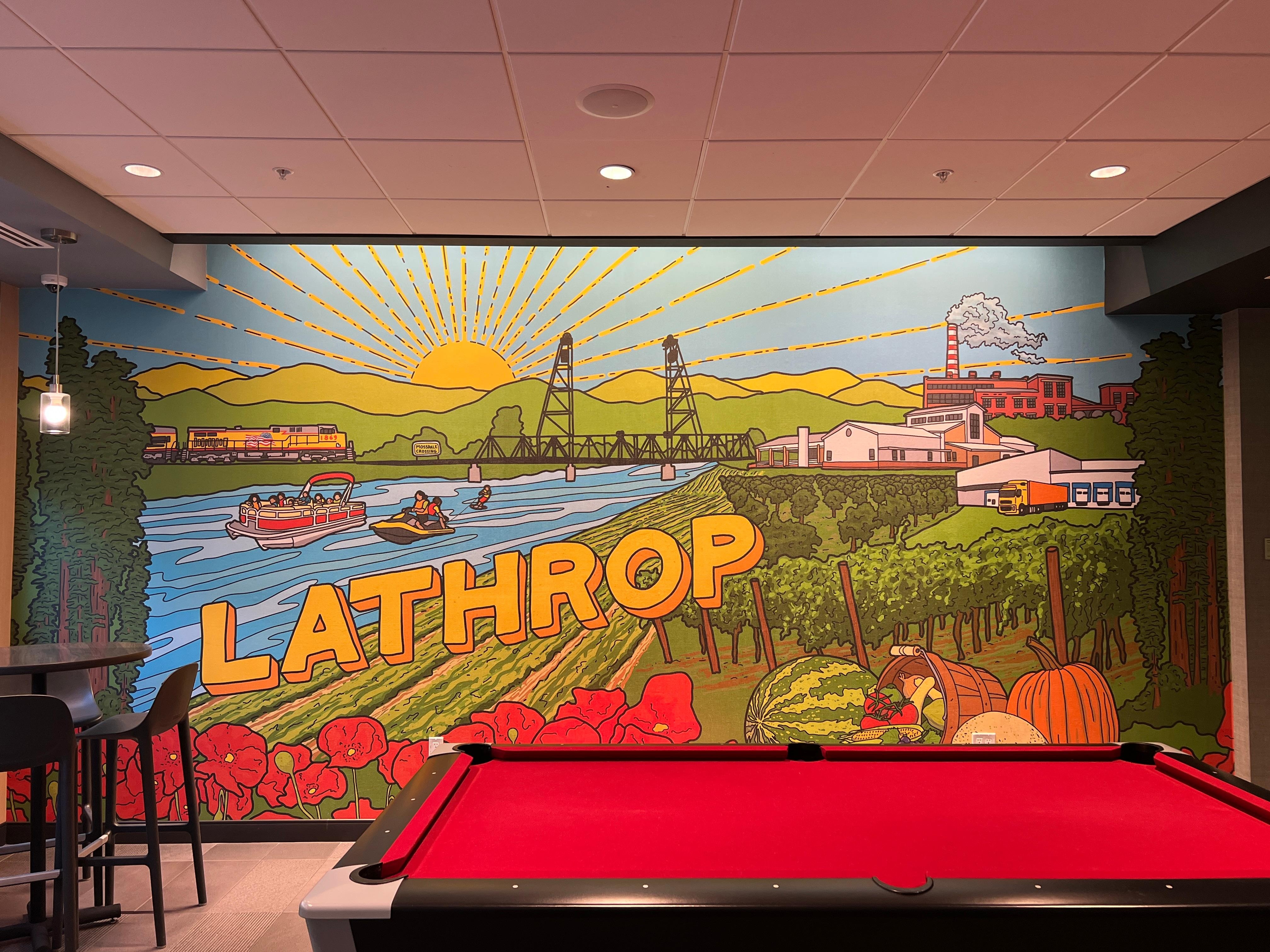 Tru by Hilton is right middle of Lathrop. Won’t missed this great hotel.