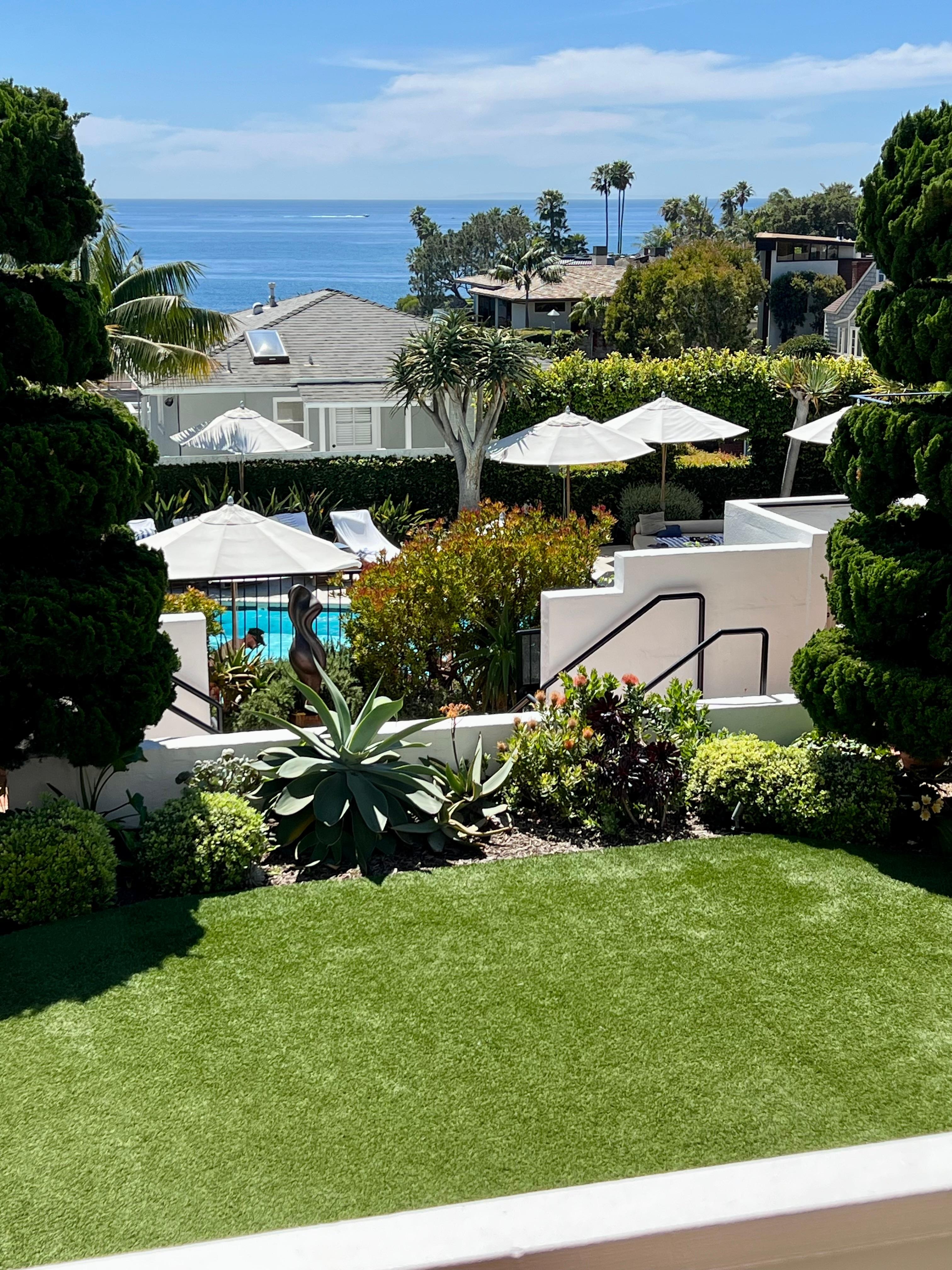 View from the common upstairs balcony 