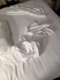 Pillow cases on bed