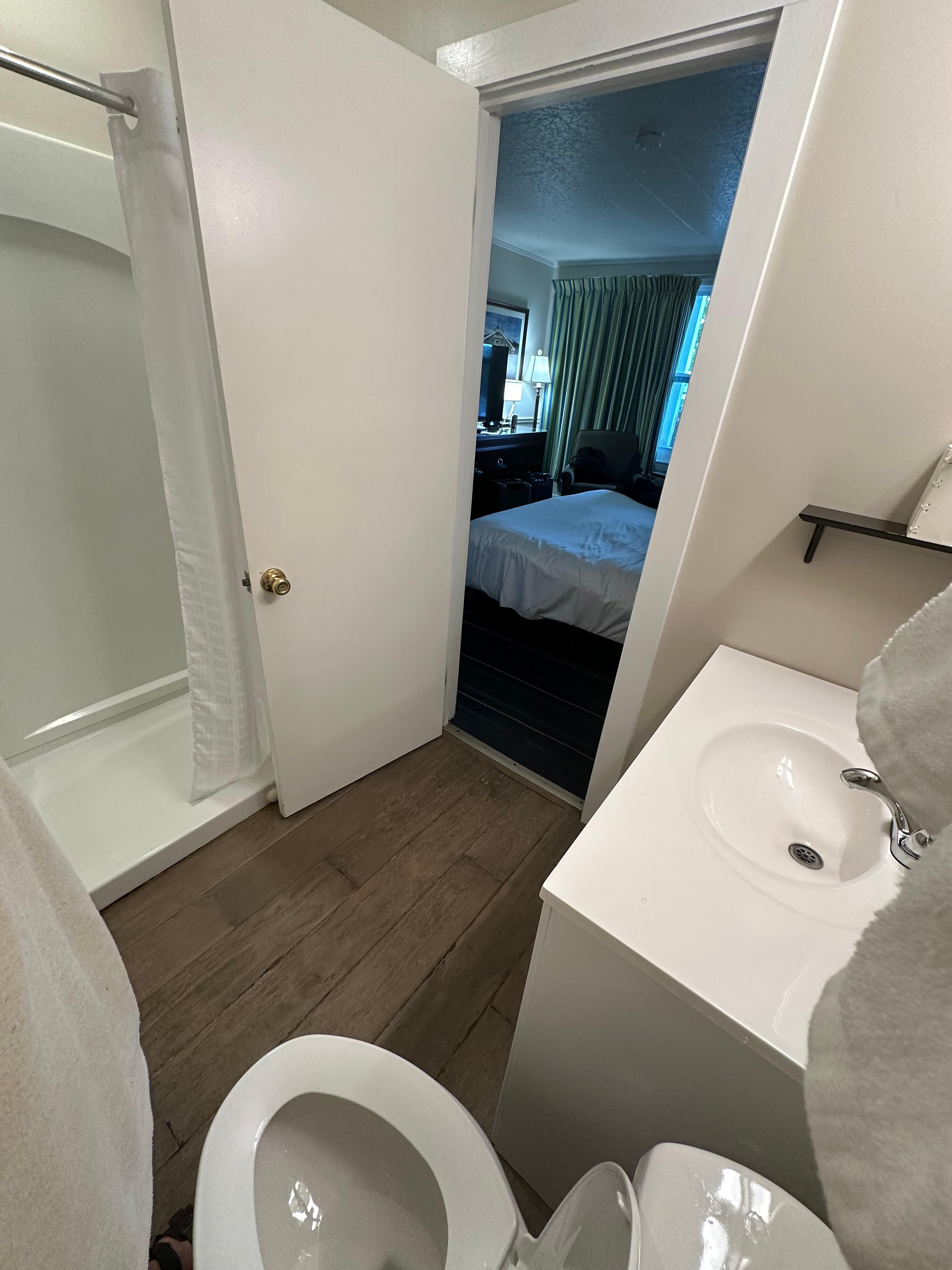 Bathroom - plenty of counter space to ge ready in the morning 