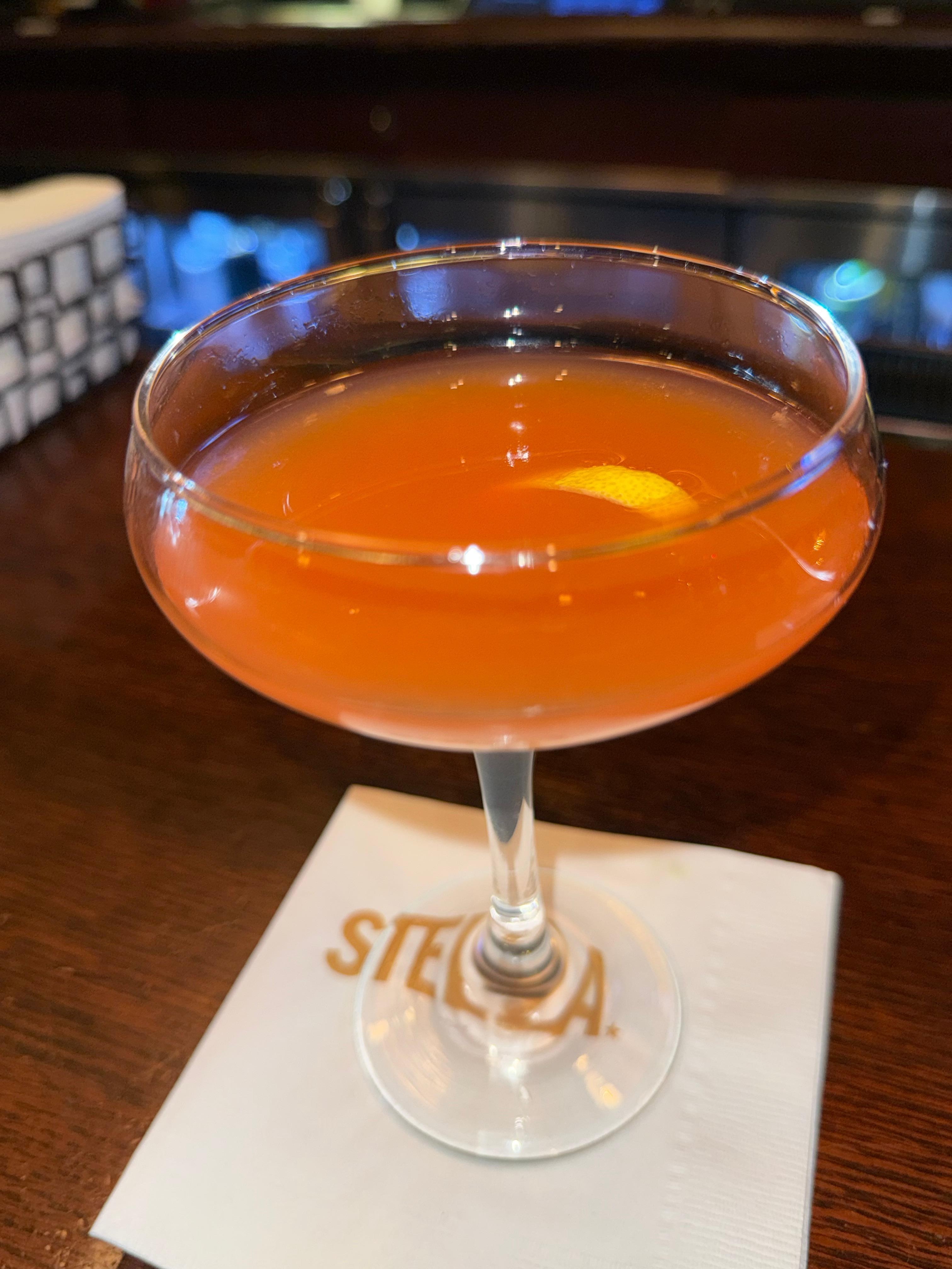 A paper plane cocktail 