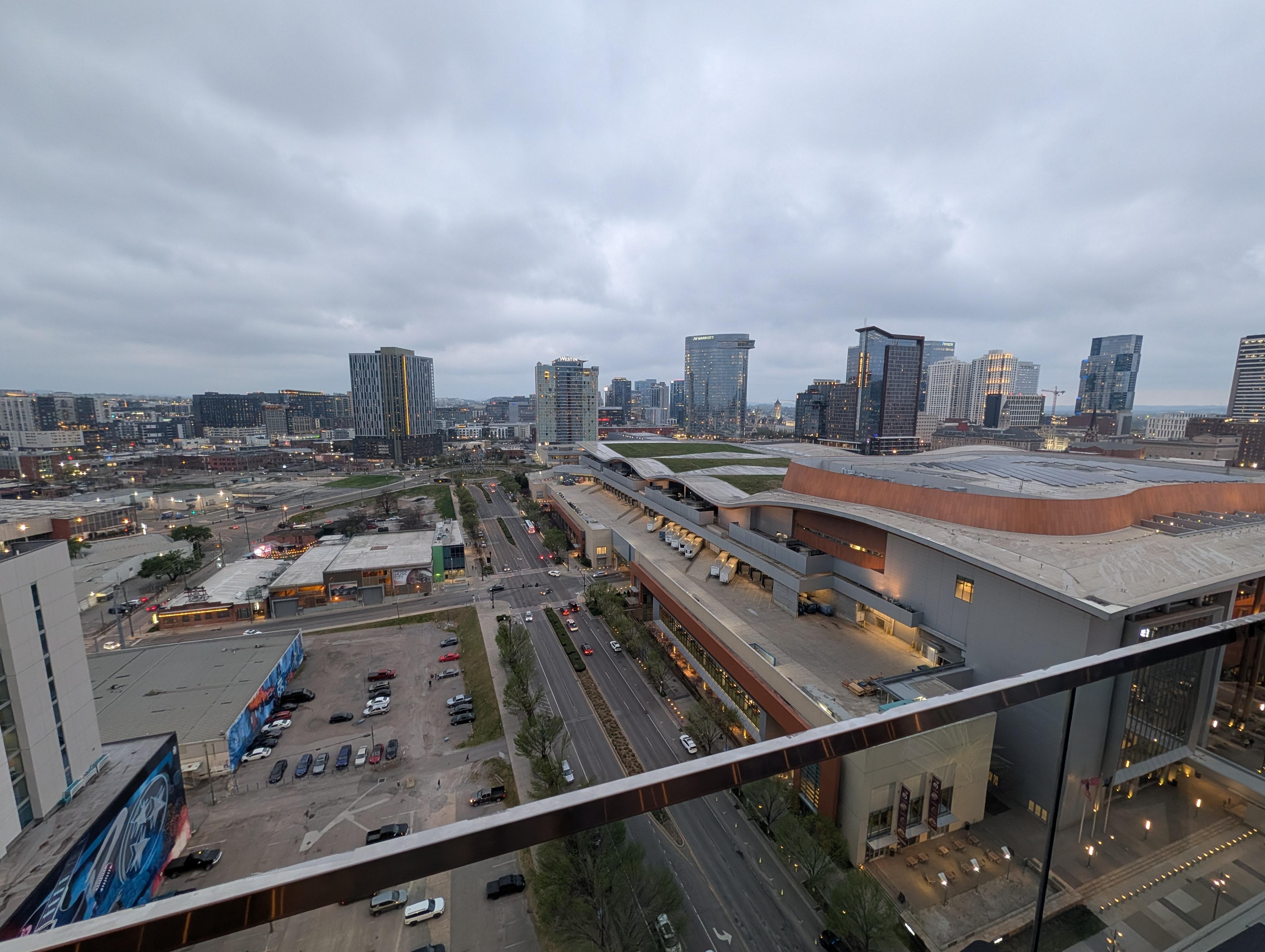 From the roof top bar