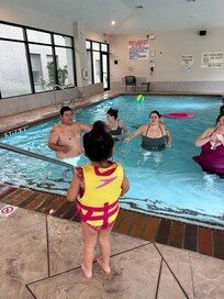 Indoor pool for family to come