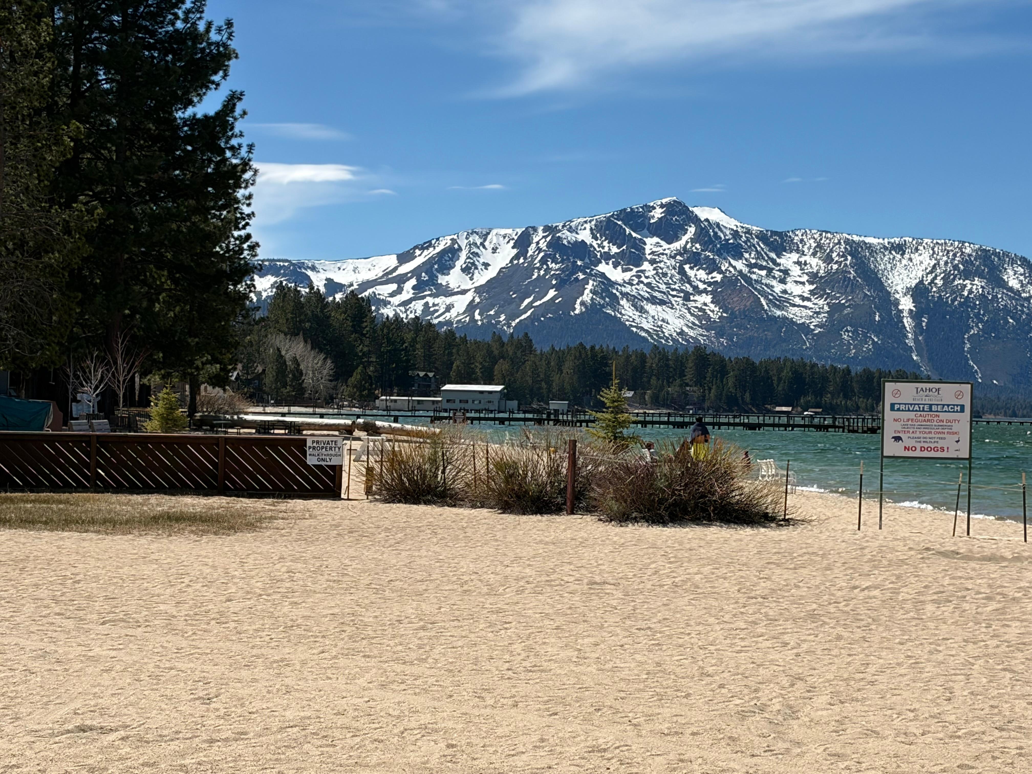 Lake Tahoe beach