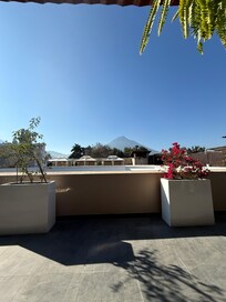 Morning view during breakfast