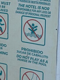 My favorite pool sign in the world!!!