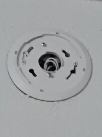 Spot where smoke detector belonged