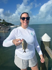 Fishing off the dock