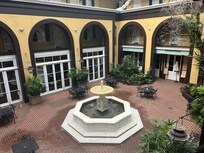 Lovely courtyard. It was nice to sit out there at night.