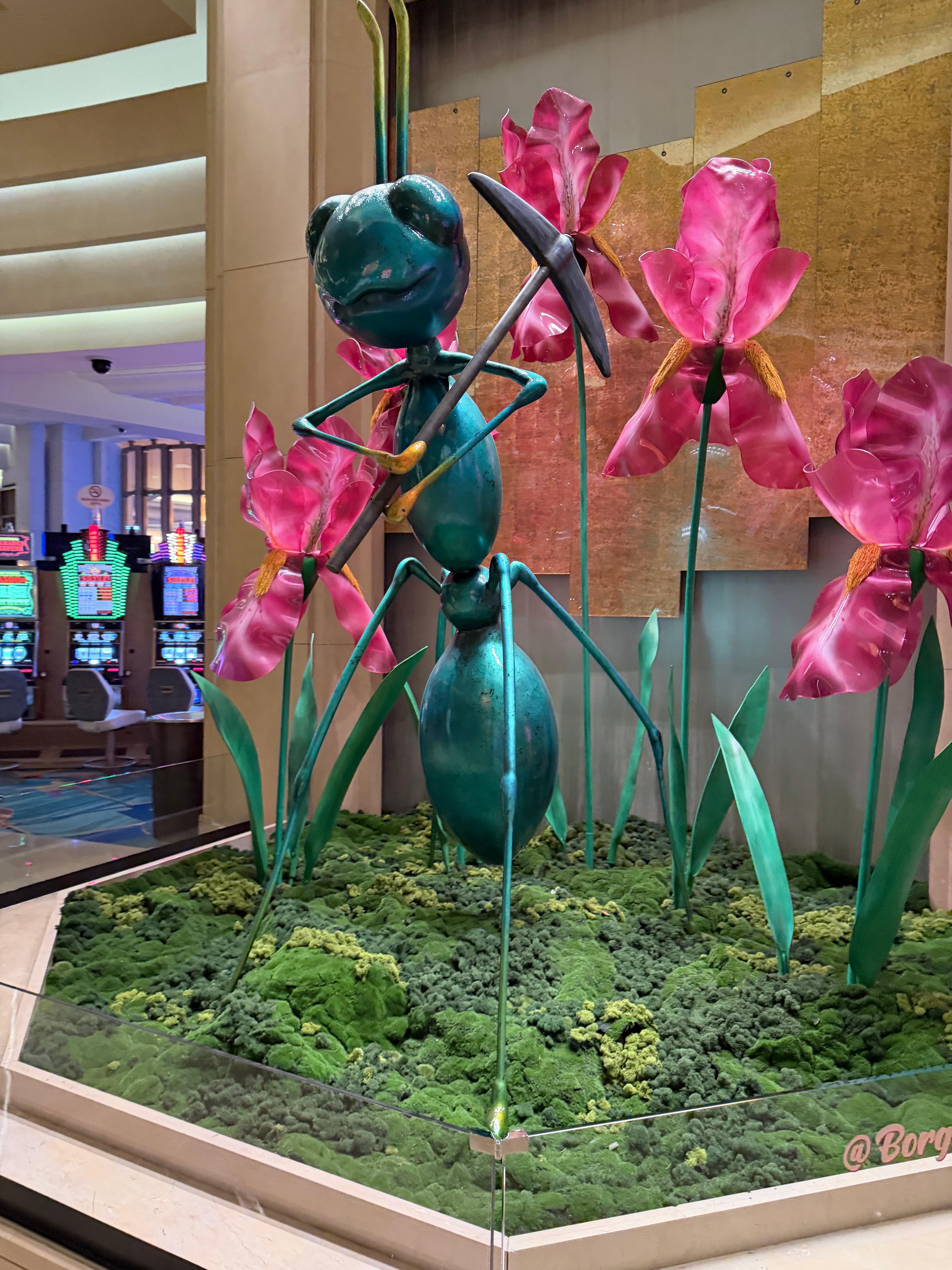 Spring statue in the lobby