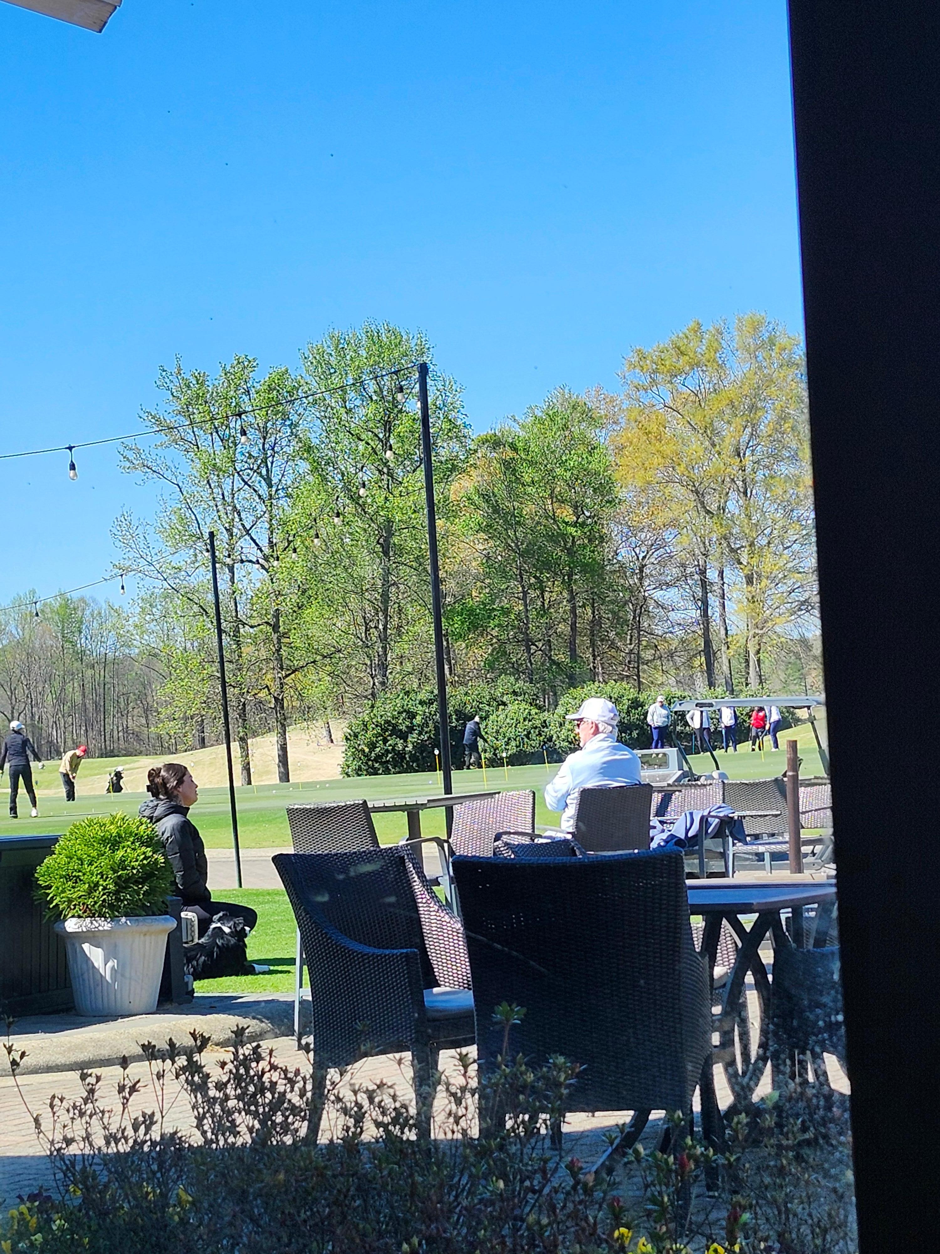 View from cafe while enjoying a great meal.