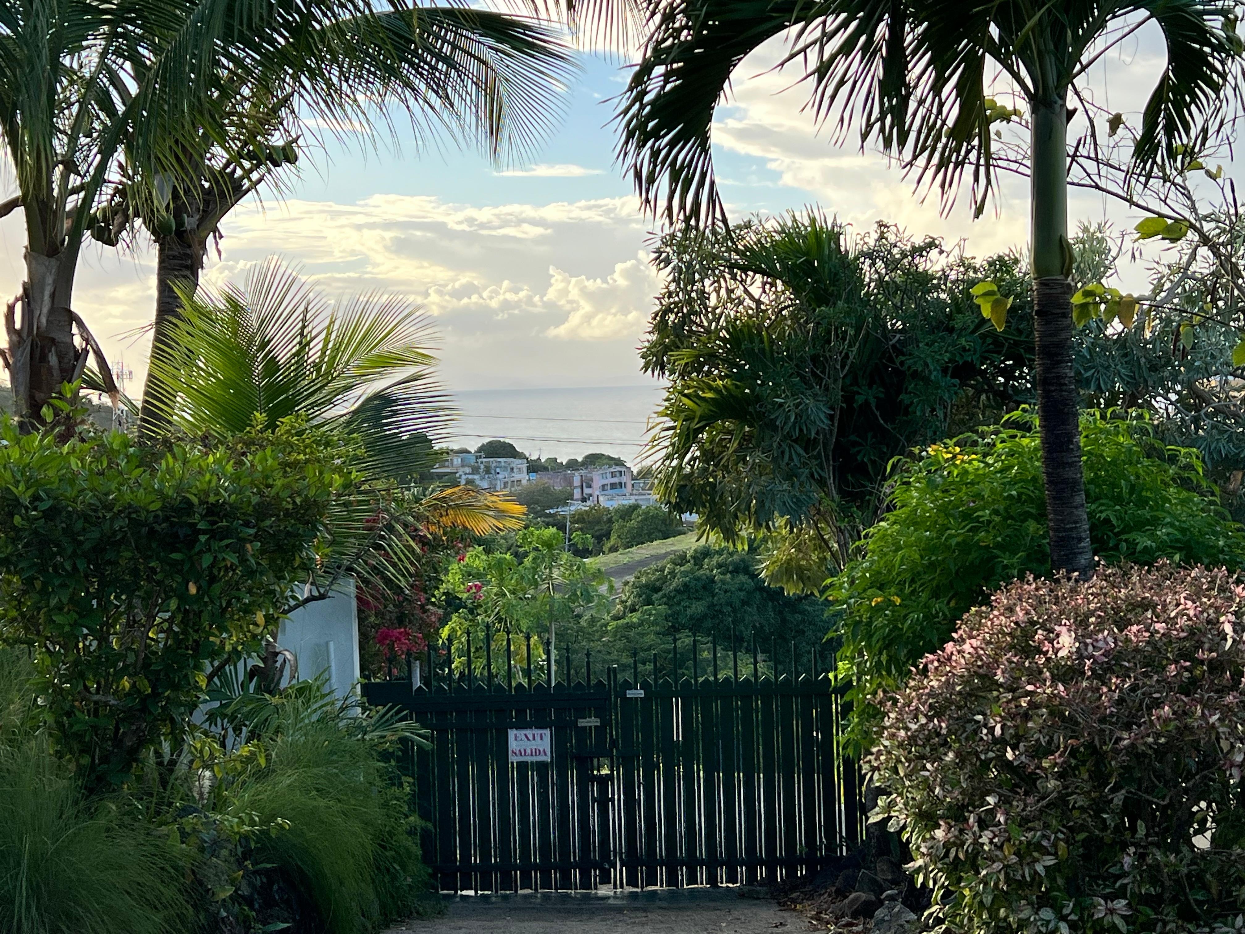 The Seagate Hotel is high up on a hill with spectacular views over the town to the sea. 