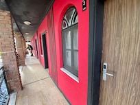Rooms off an external walkway